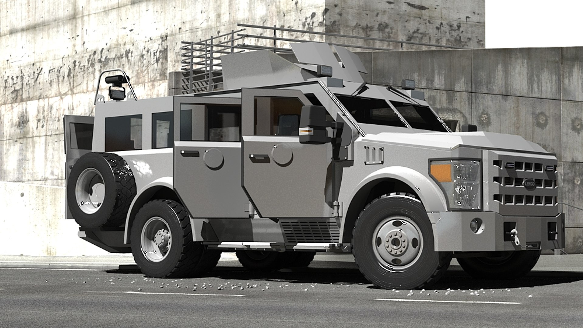 3D BearCat Tactical SUV - TurboSquid 1847509