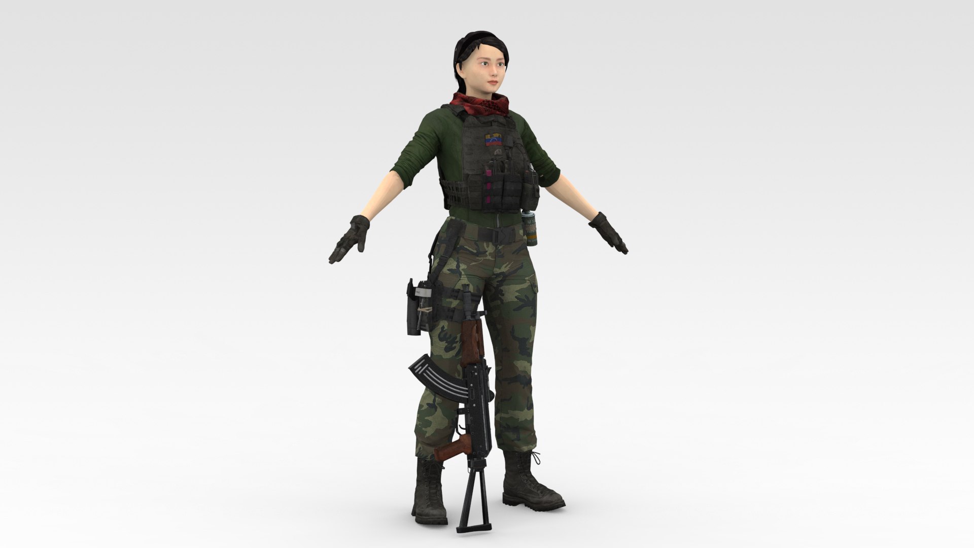 Femalee Soldier 3D Model - TurboSquid 1808670