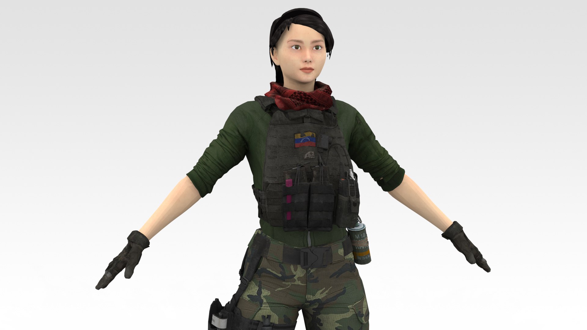 Femalee Soldier 3D Model - TurboSquid 1808670