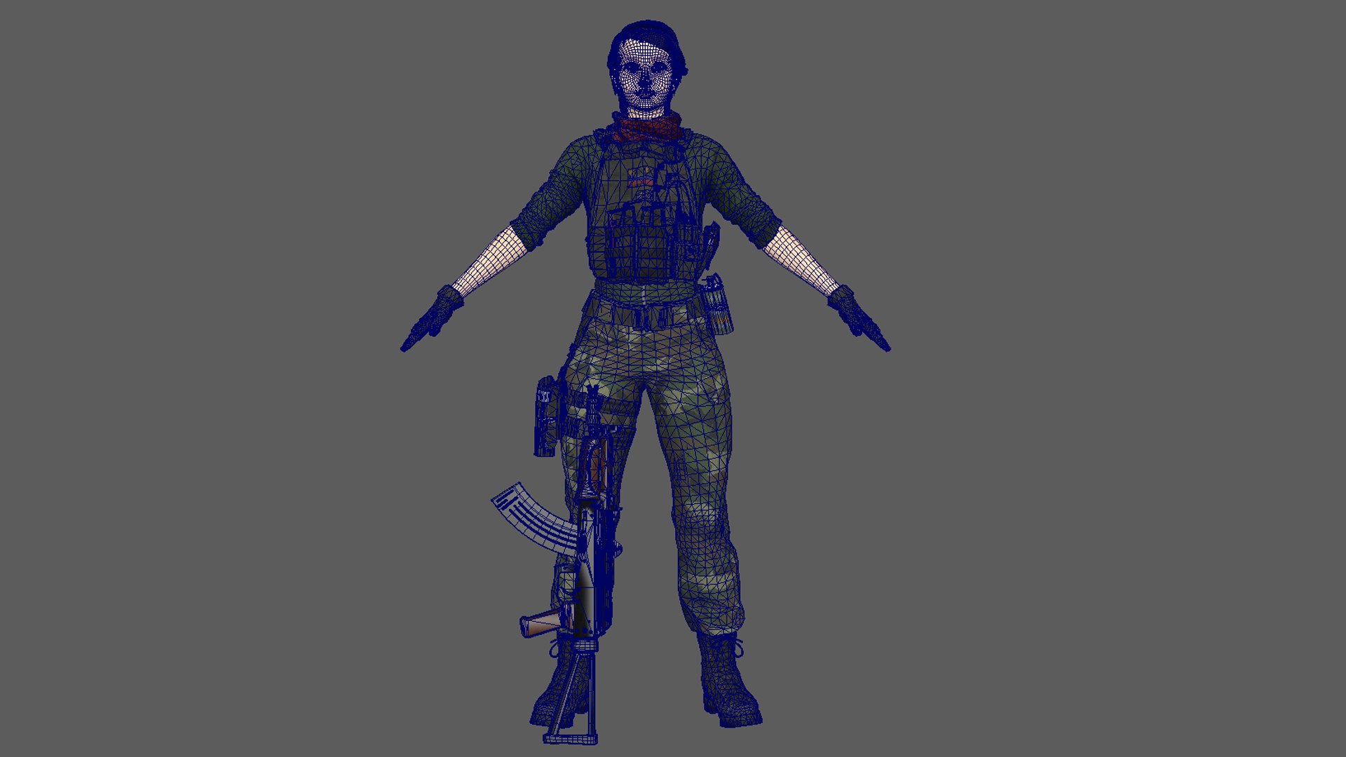 Femalee Soldier 3D Model - TurboSquid 1808670