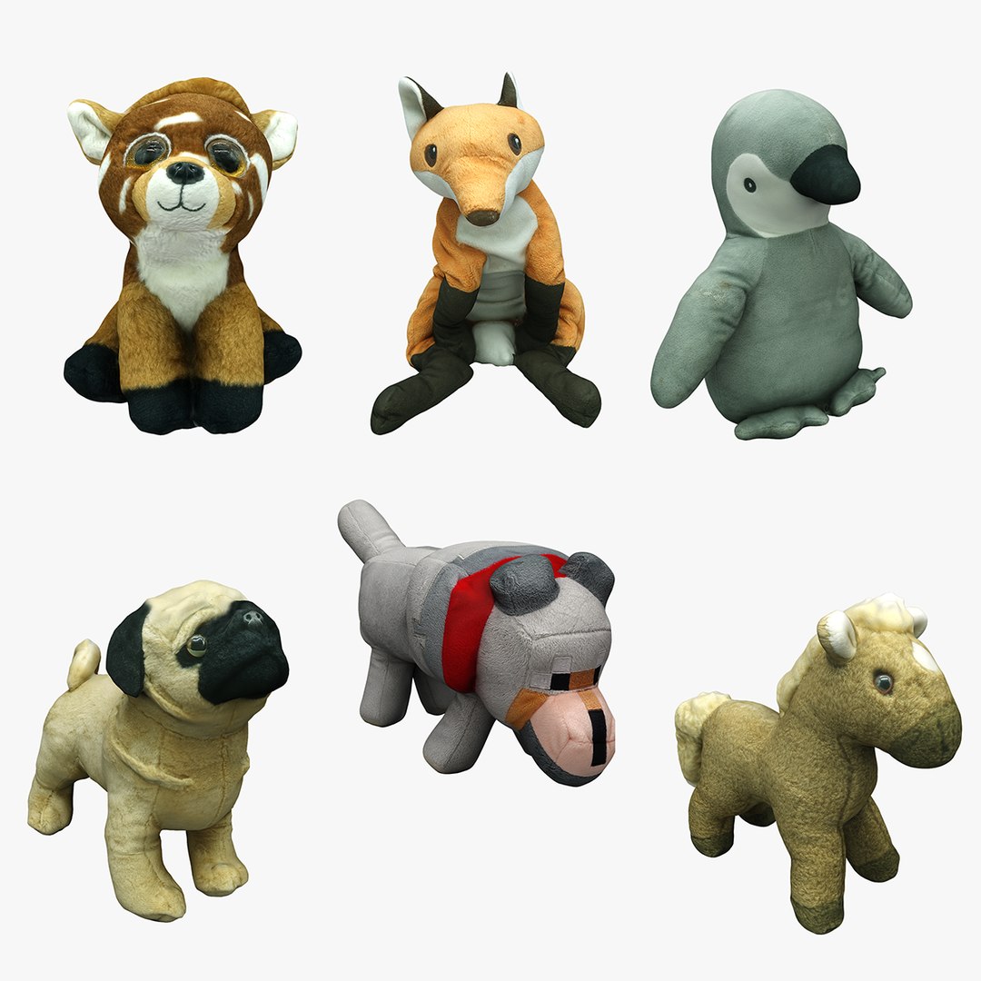 3D Plush Animal Collection 05 - TurboSquid 1975477