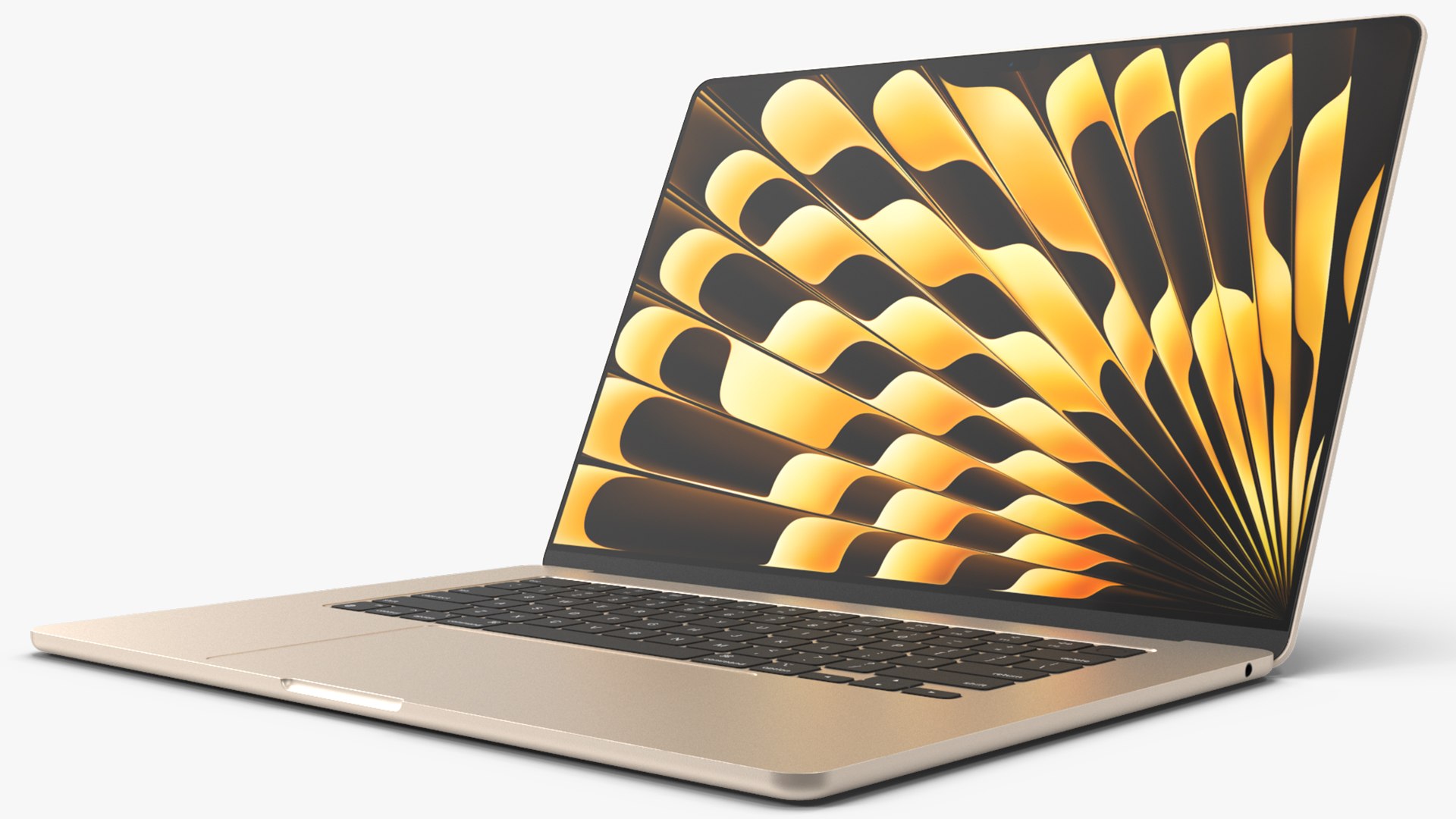 Apple MacBook Air 15 Inches Starlight 3D Model - TurboSquid 2111550