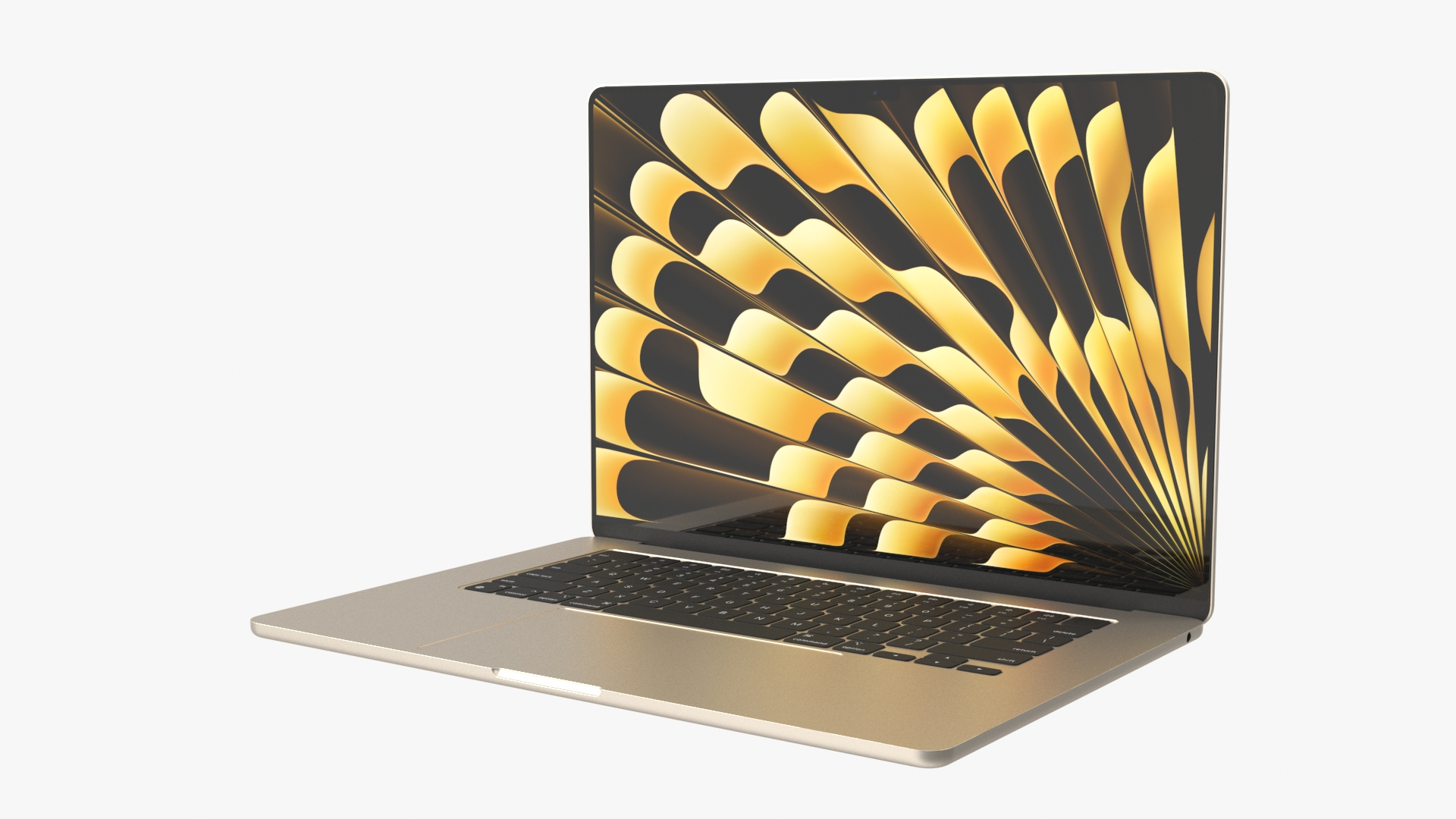 Apple MacBook Air 15 Inches Starlight 3D Model - TurboSquid 2111550