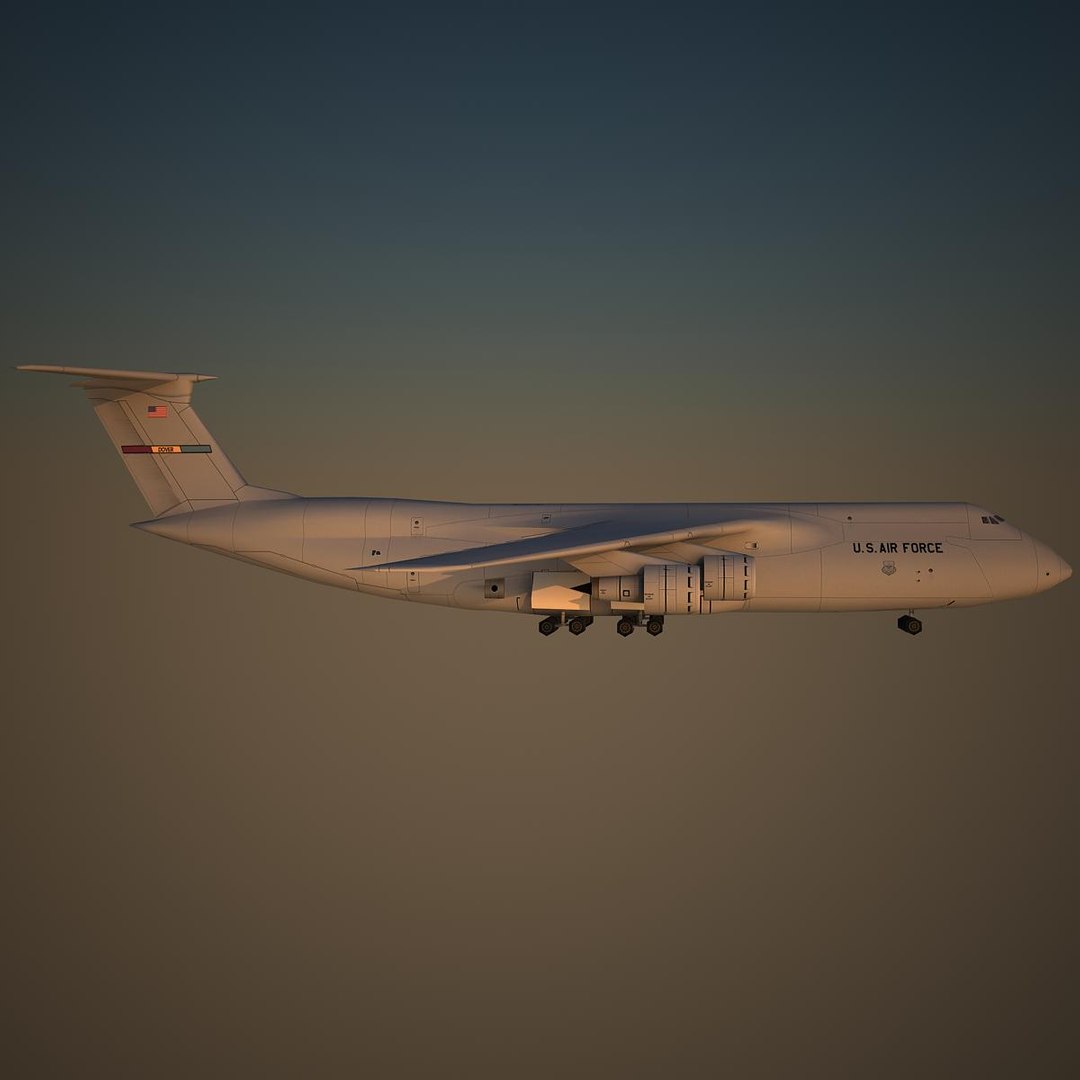 Lockheed C-5 Usa 3d Max