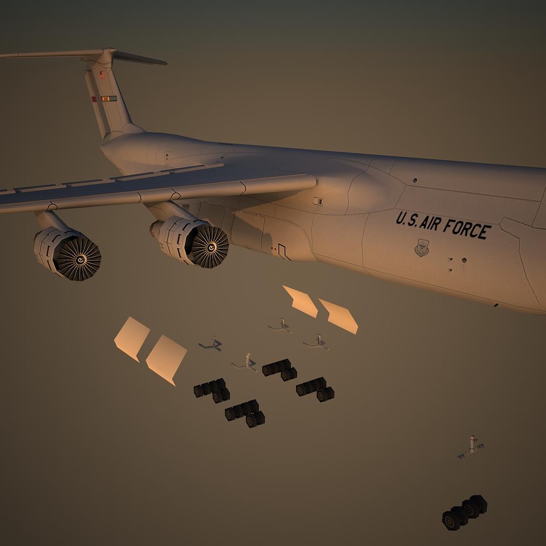 Lockheed C-5 Usa 3d Max
