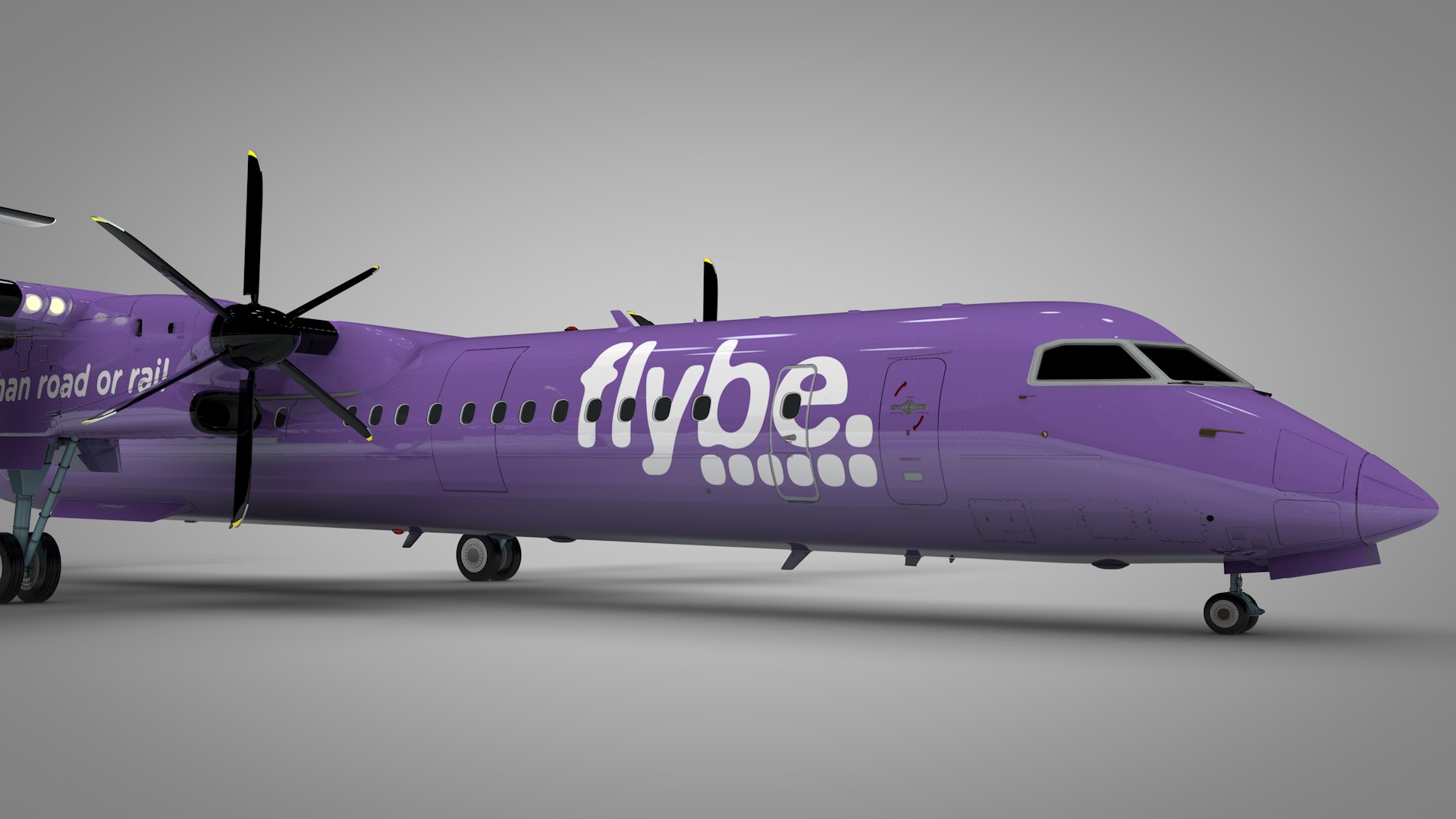 3D Flybe Bombardier DHC-8 Q400 Dash 8 L1503 model - TurboSquid 1791822