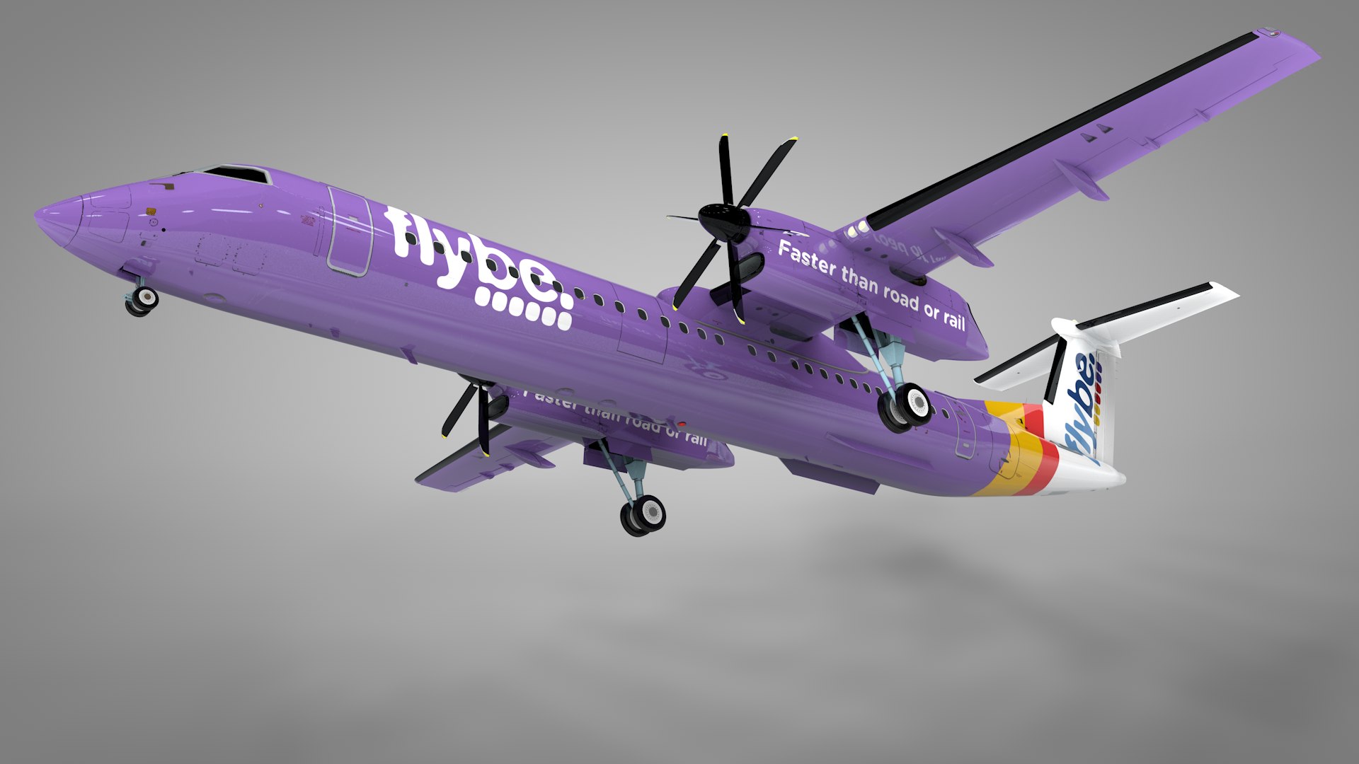 3D Flybe Bombardier DHC-8 Q400 Dash 8 L1503 Model - TurboSquid 1791822