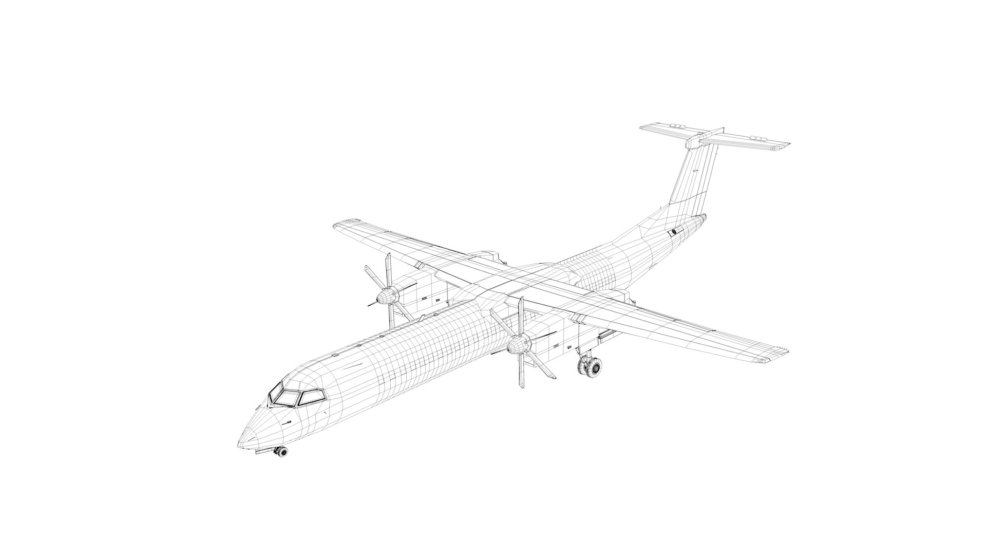 3D Flybe Bombardier DHC-8 Q400 Dash 8 L1503 Model - TurboSquid 1791822
