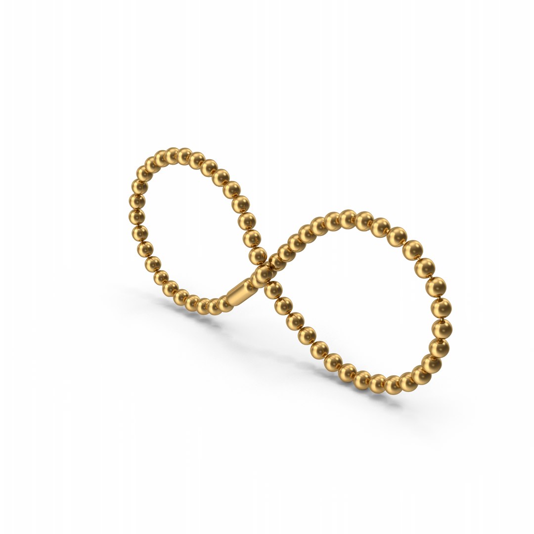 3D Gold Chainlet Infinity Symbol - TurboSquid 2262586