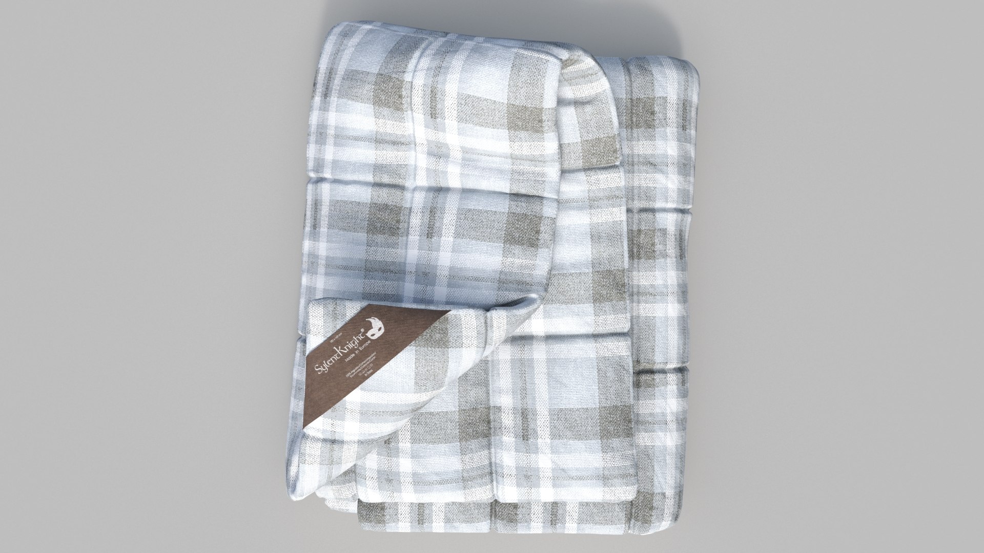 Light Grey Scottish Duvet Model - TurboSquid 1953241