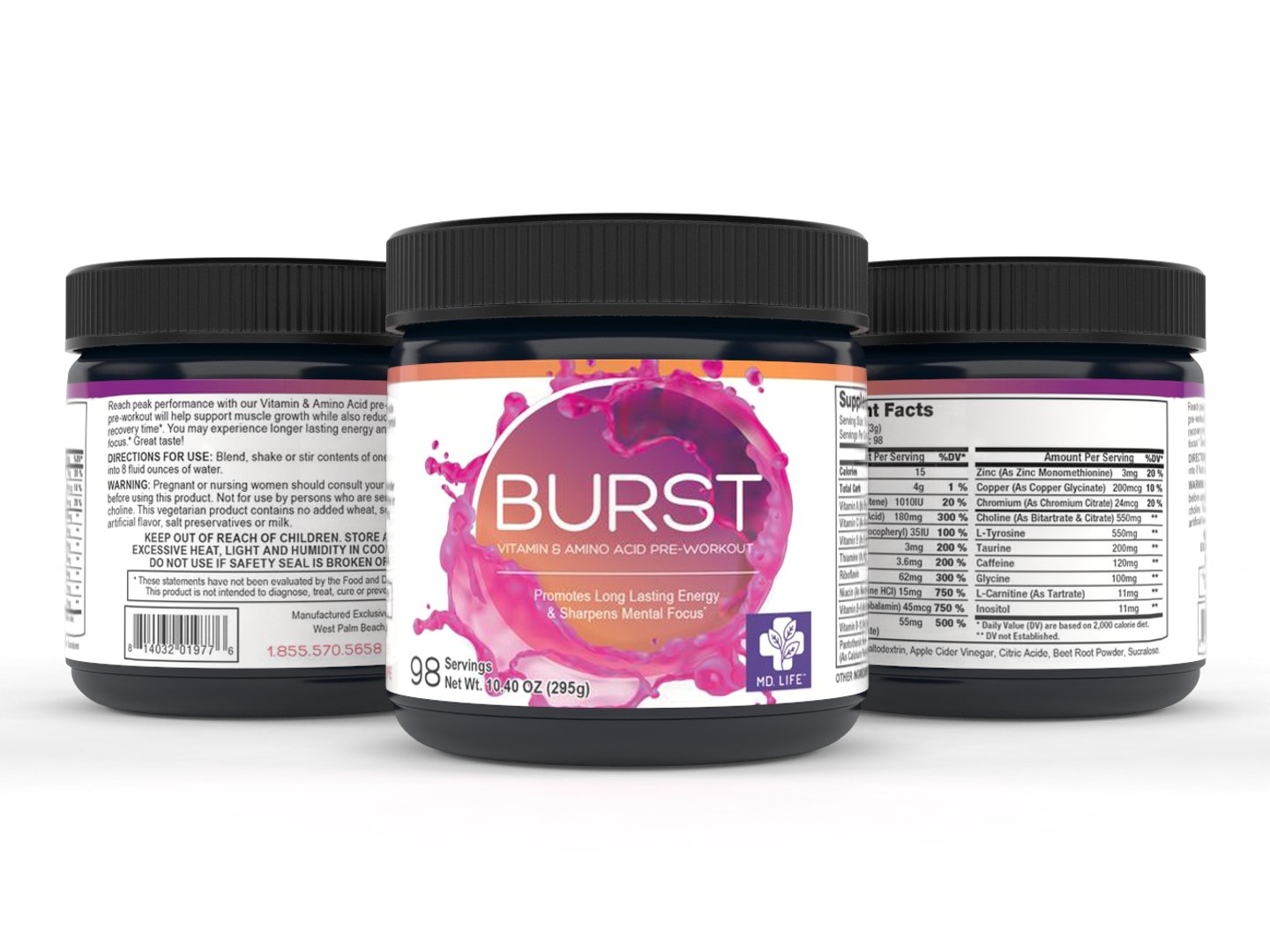 3D Burst Vitamin Model - TurboSquid 1661275