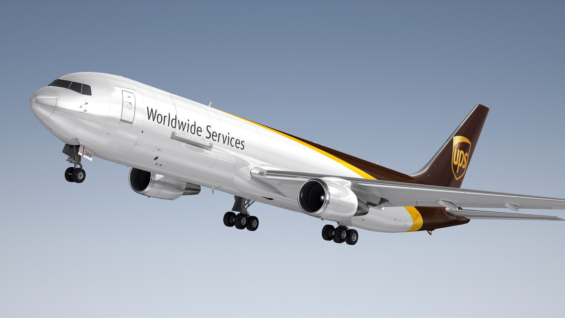 3D Boeing 767-300F UPS Model - TurboSquid 2373033