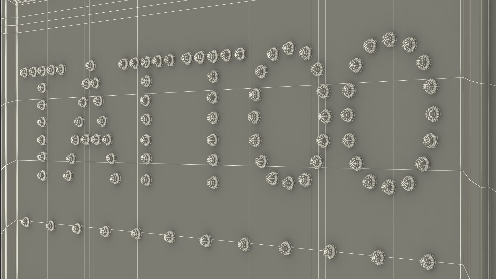 3D model Light Billboard Tattoo LED Red Sign ON - TurboSquid 2108308