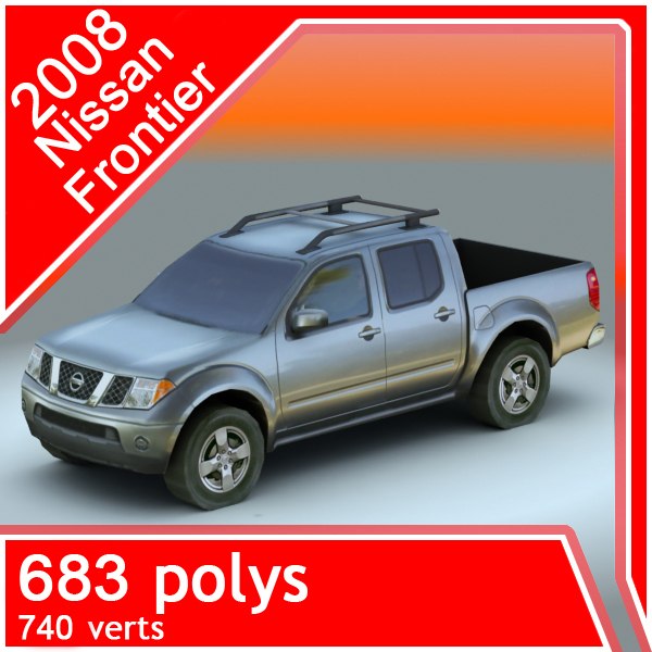 3d model 2008 nissan frontier