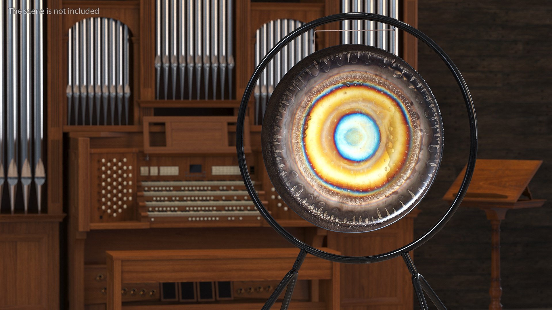 Symphonic Gong 40 Inch Round Stand Model - TurboSquid 2080795