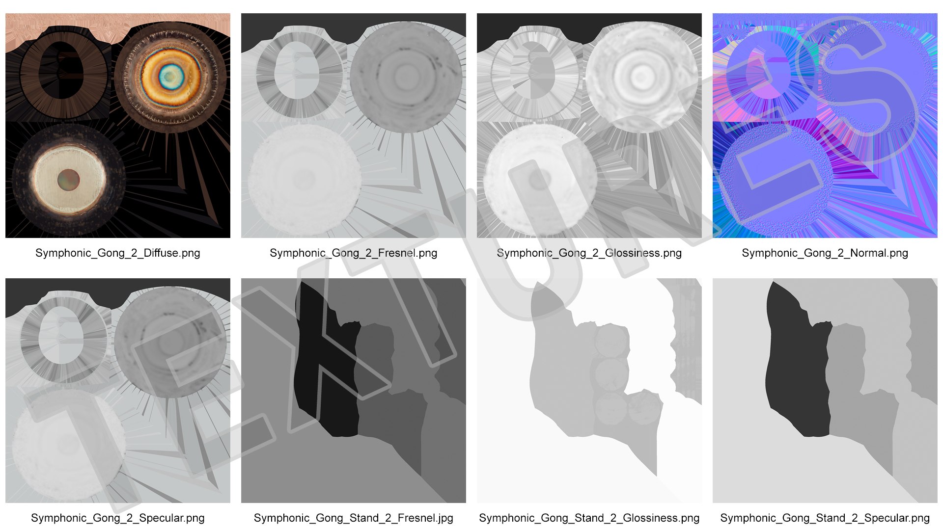 Symphonic Gong 40 Inch Round Stand Model - TurboSquid 2080795