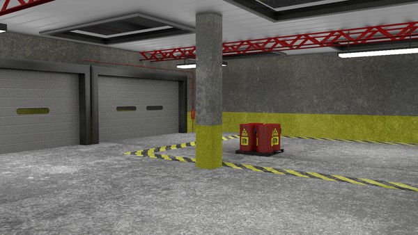 warehouse storage 3d model