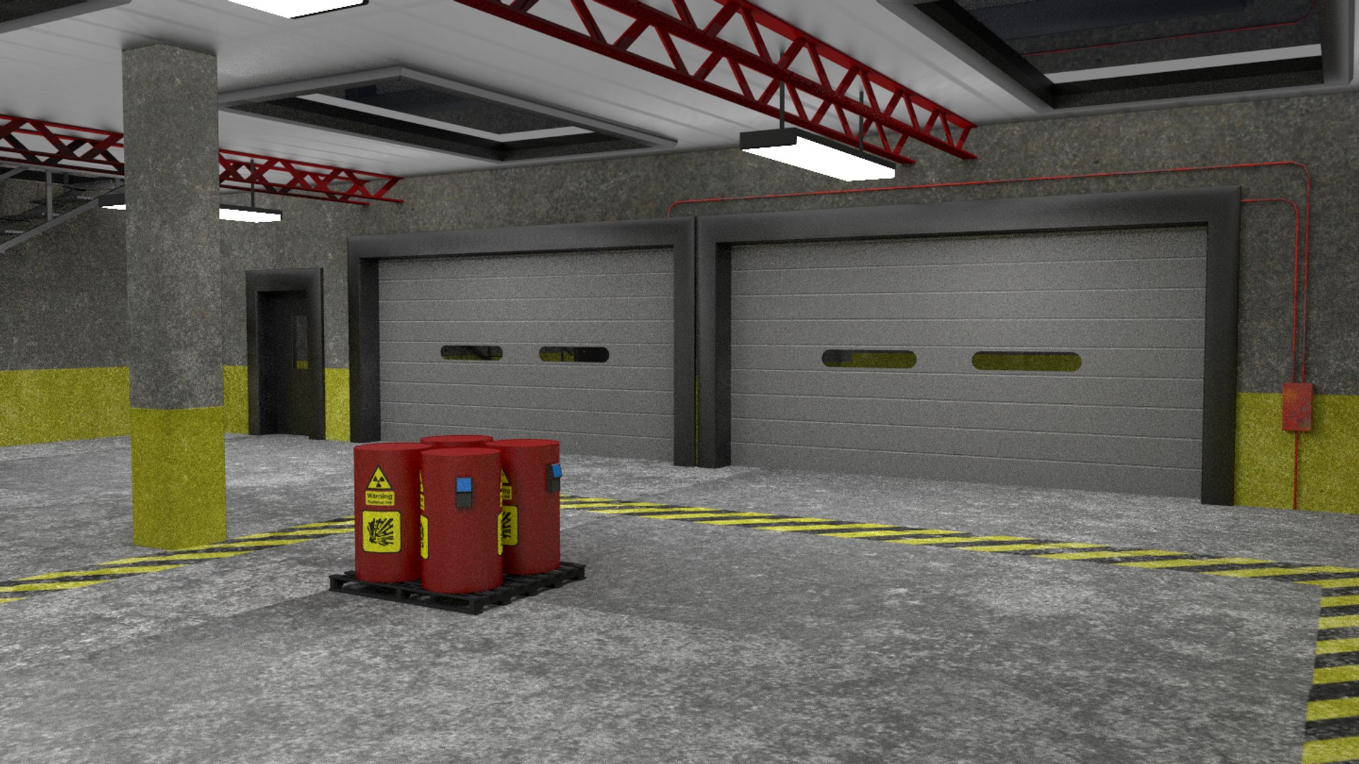 Warehouse Storage 3d Model