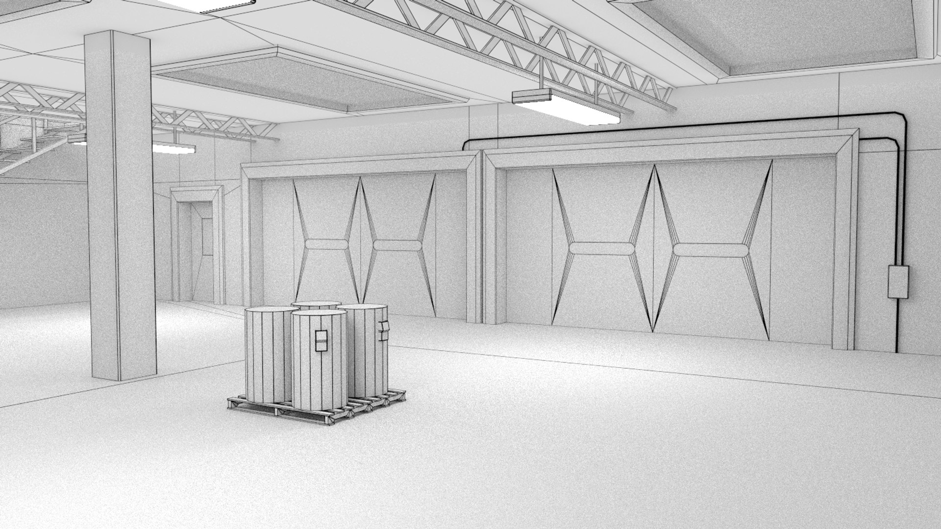 Warehouse Storage 3d Model