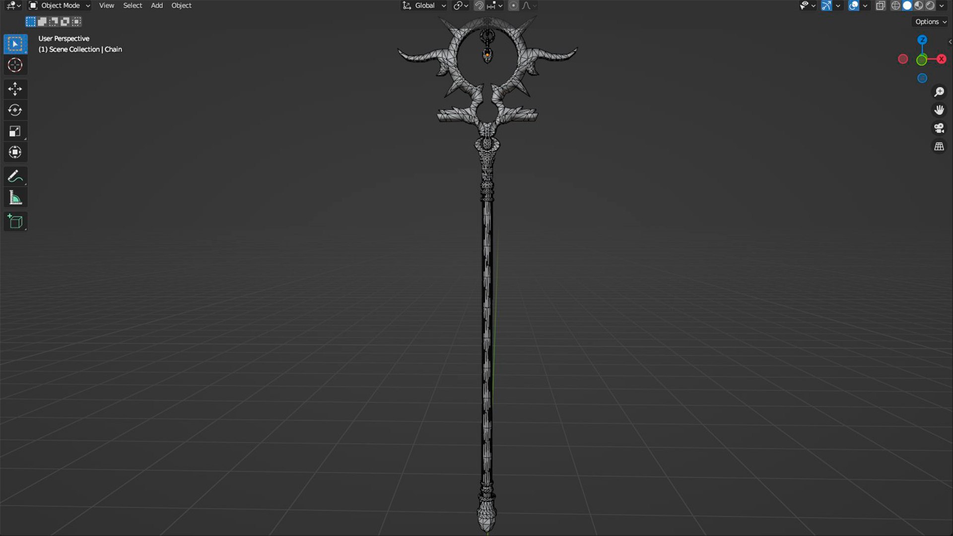 Cosmic Wizard Staff Weapon 3D - TurboSquid 2041714