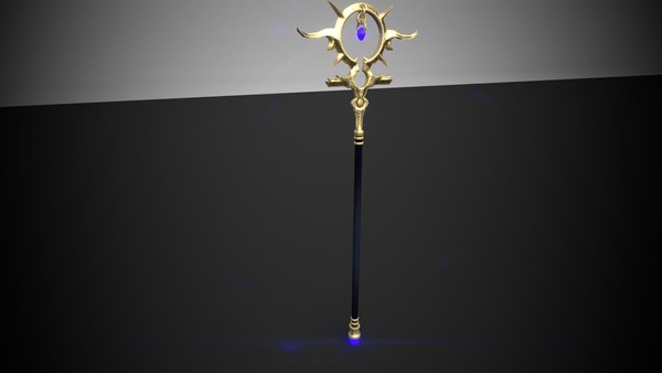 Cosmic wizard staff weapon 3D - TurboSquid 2041714