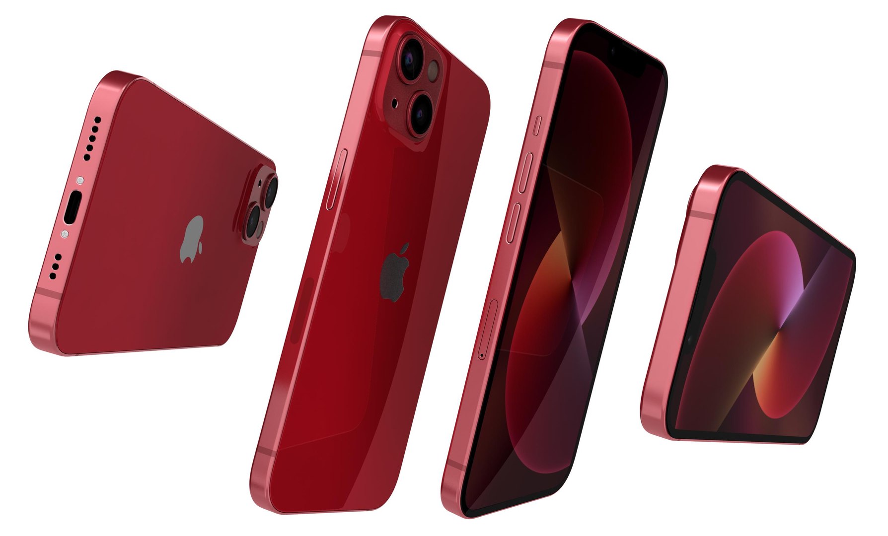Apple iPhone 13 Mini Red model - TurboSquid 1796344