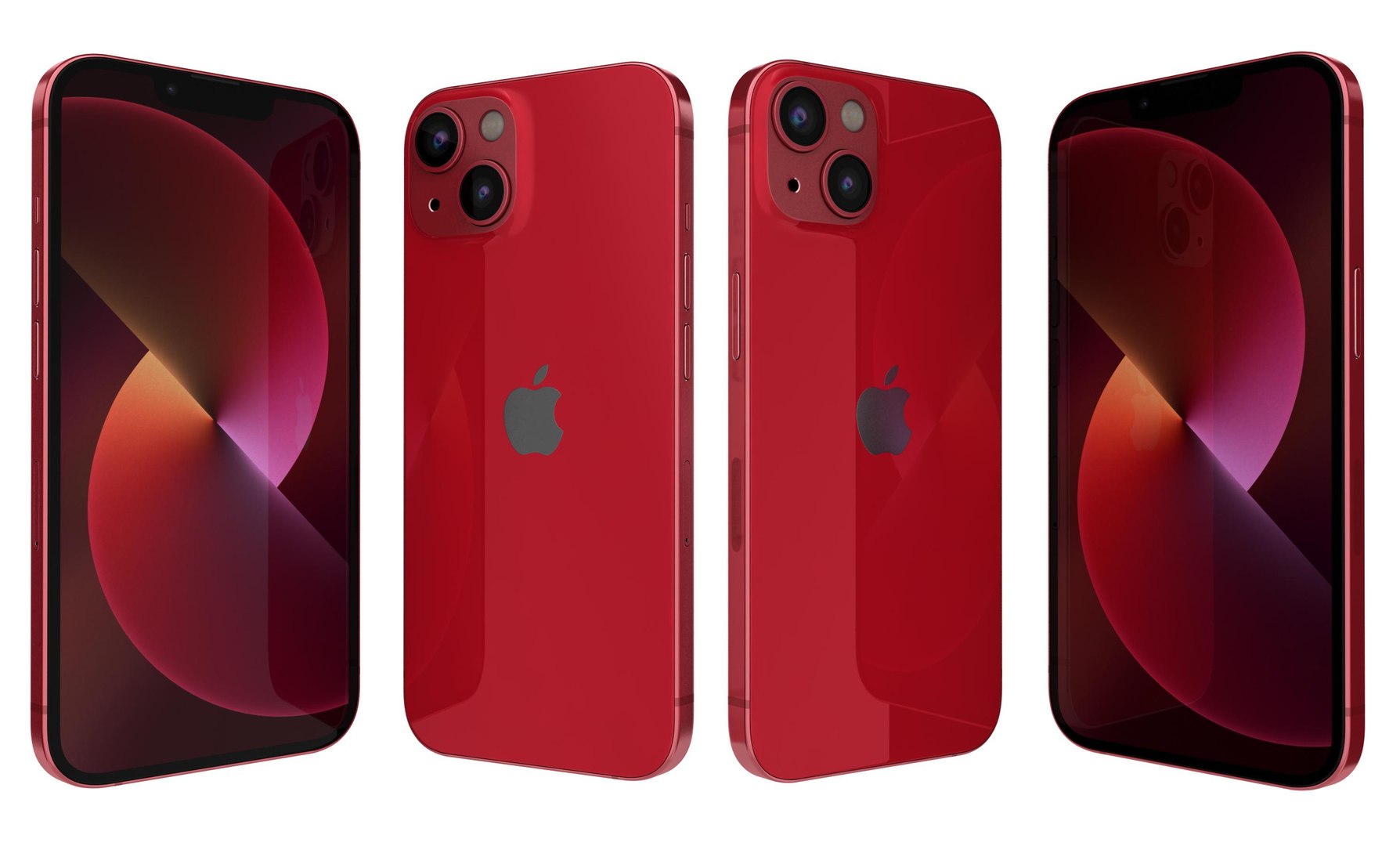 Apple IPhone 13 Mini Red Model - TurboSquid 1796344