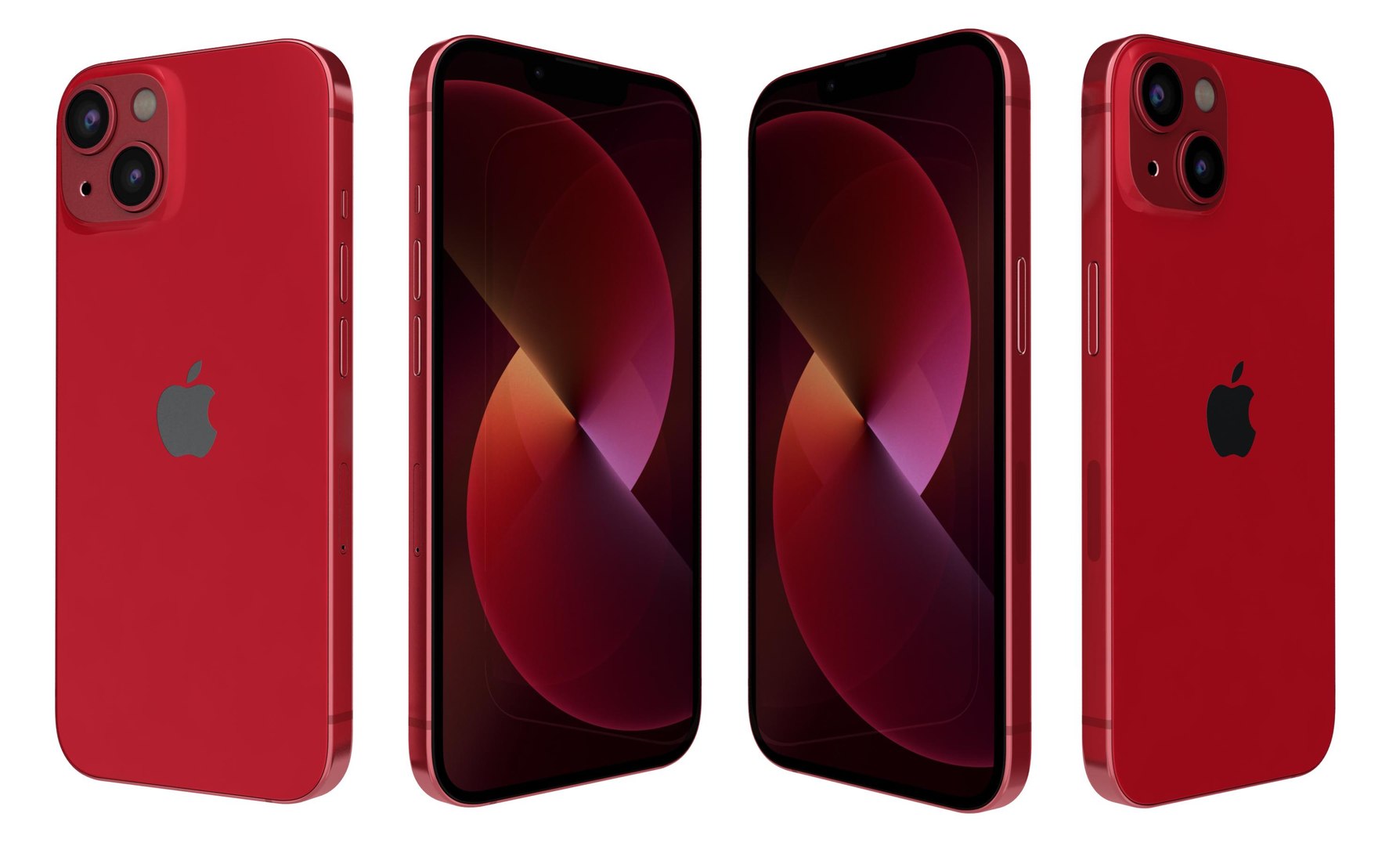 Apple IPhone 13 Mini Red Model - TurboSquid 1796344
