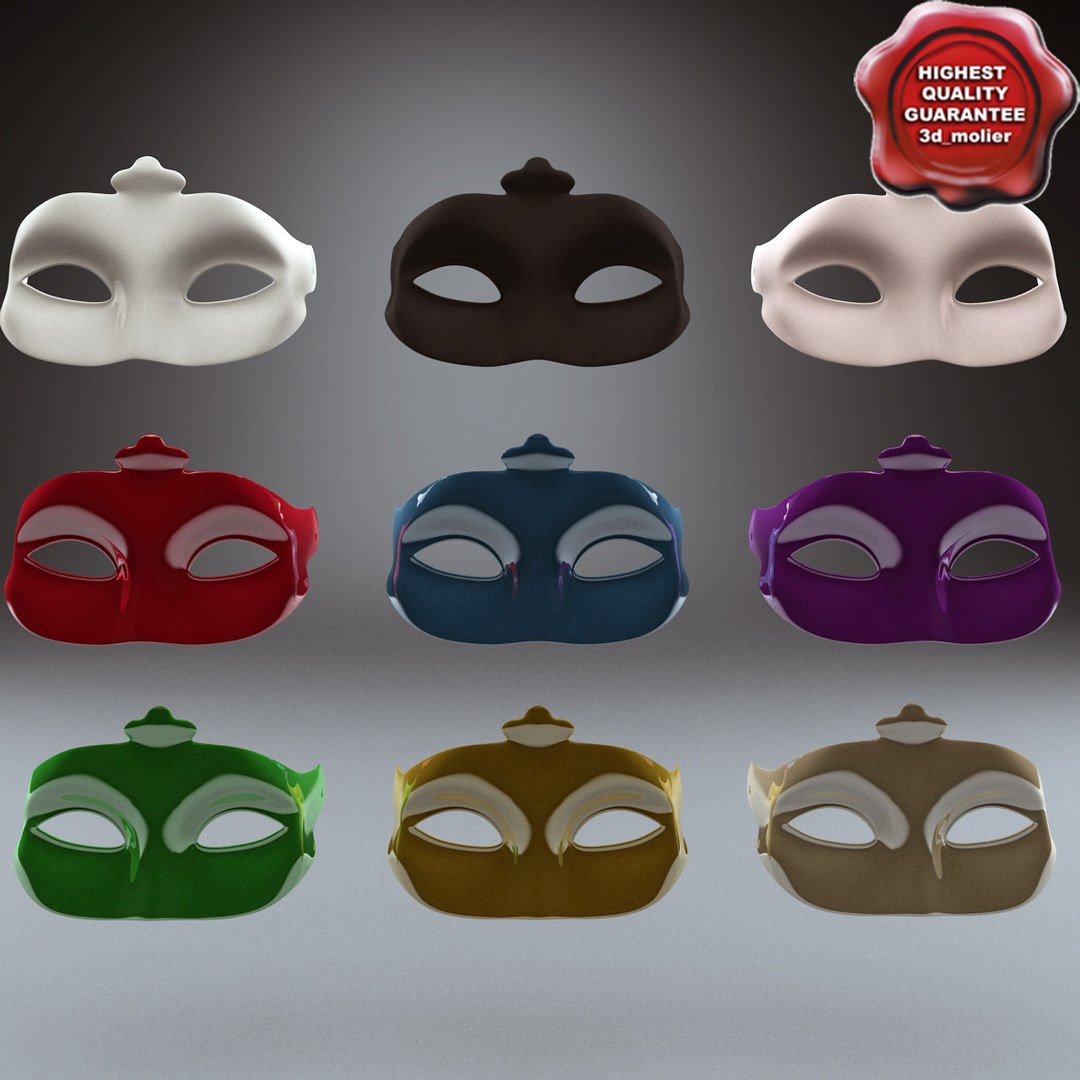 3d Model Masquerade Mask