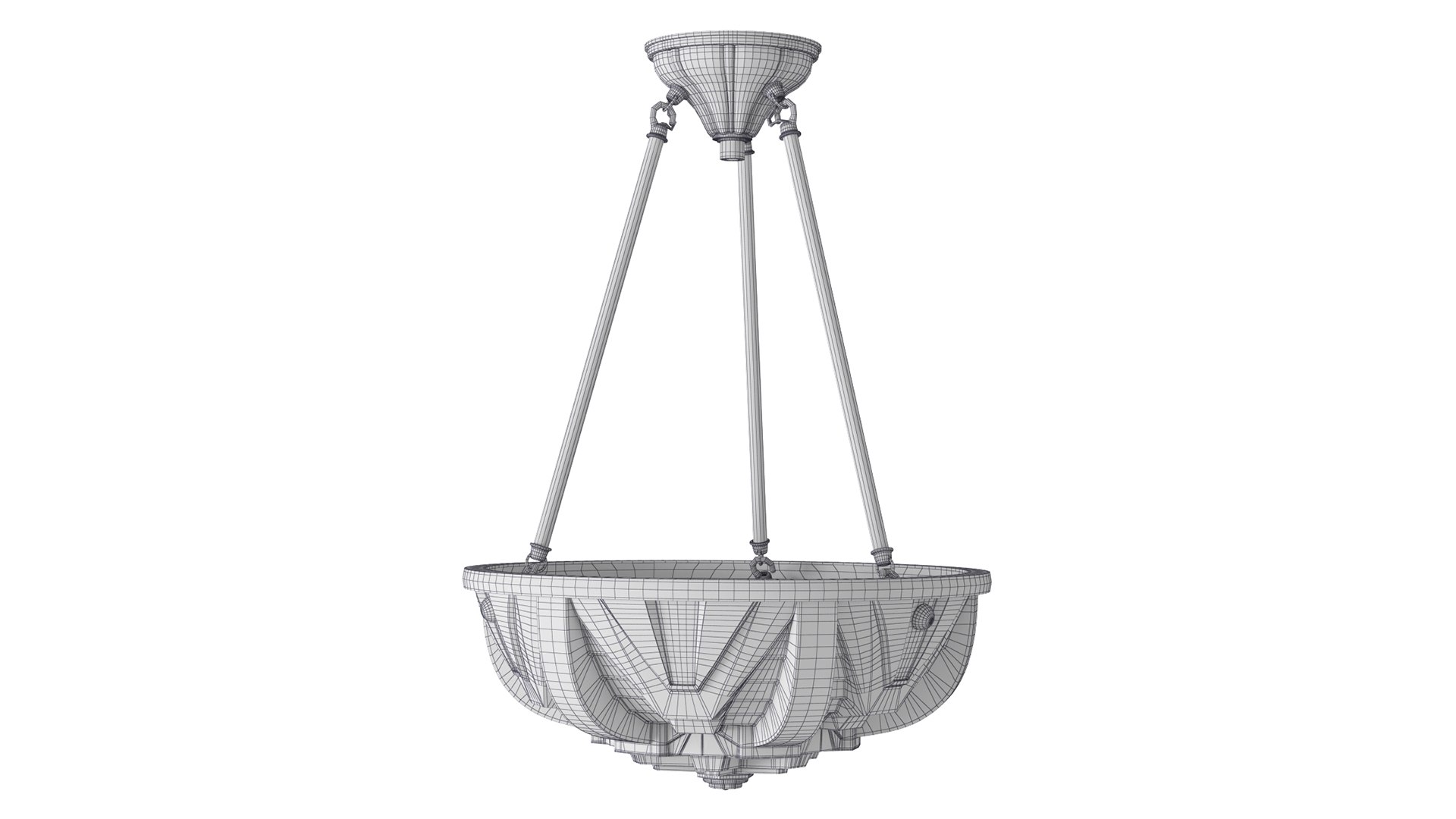 Maison Gerard Art Deco Ceiling Fixture 3D Model - TurboSquid 2205634