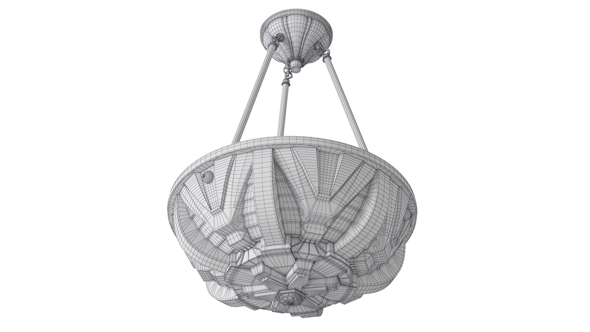 Maison Gerard Art Deco Ceiling Fixture 3D Model - TurboSquid 2205634