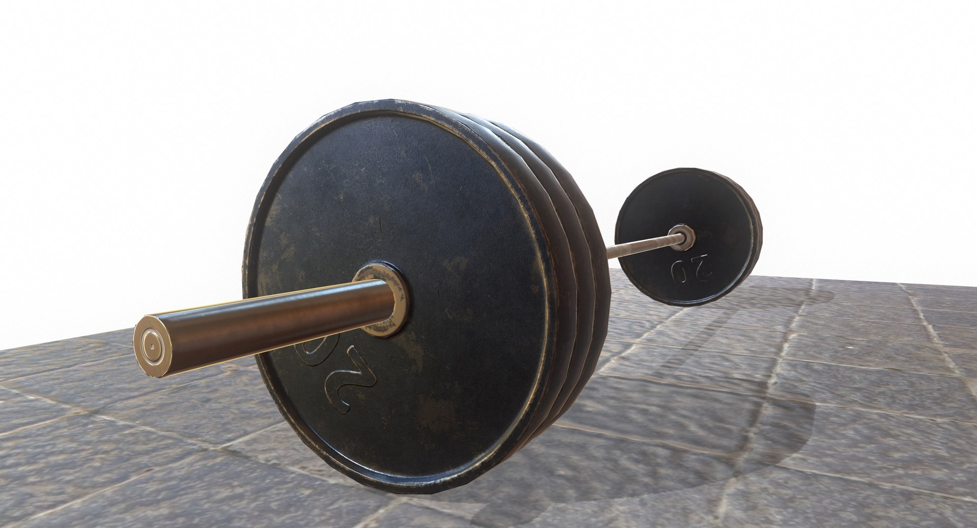 barbell weight 3d model