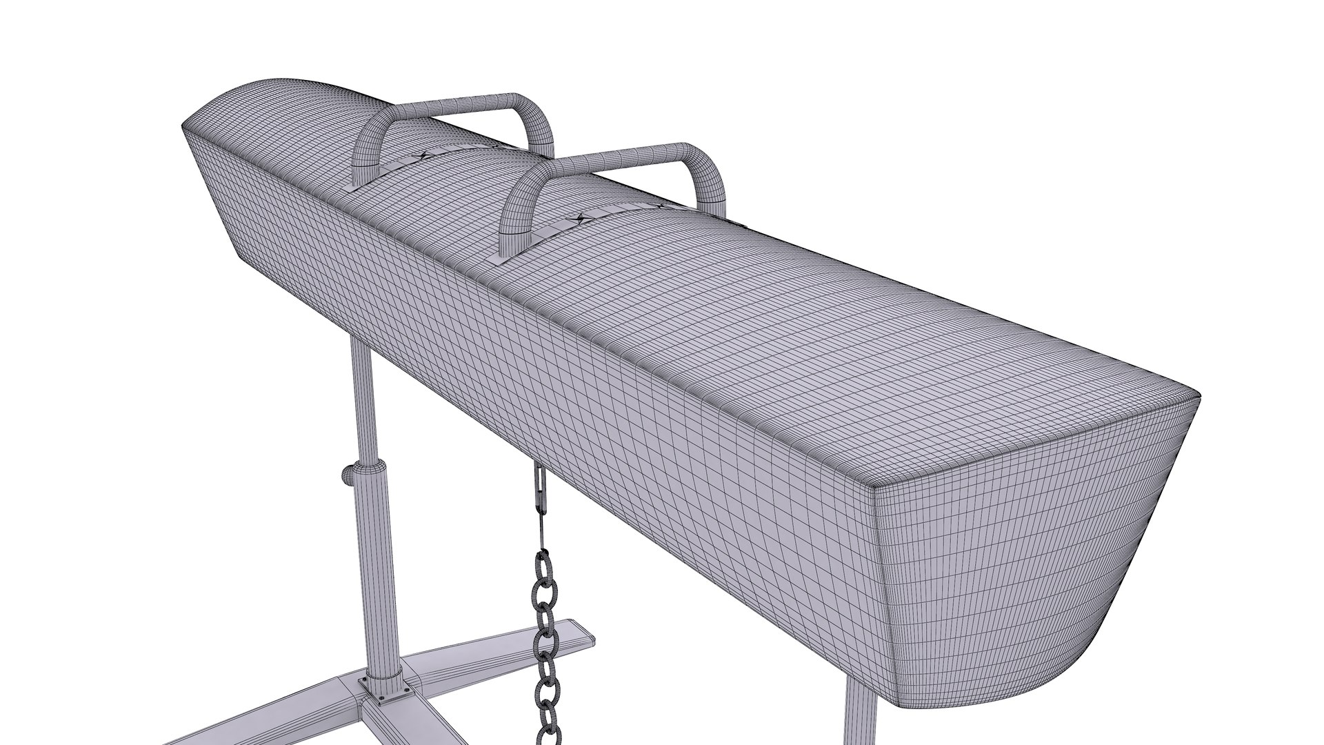 3D Pommel Horse - Red - TurboSquid 1923777