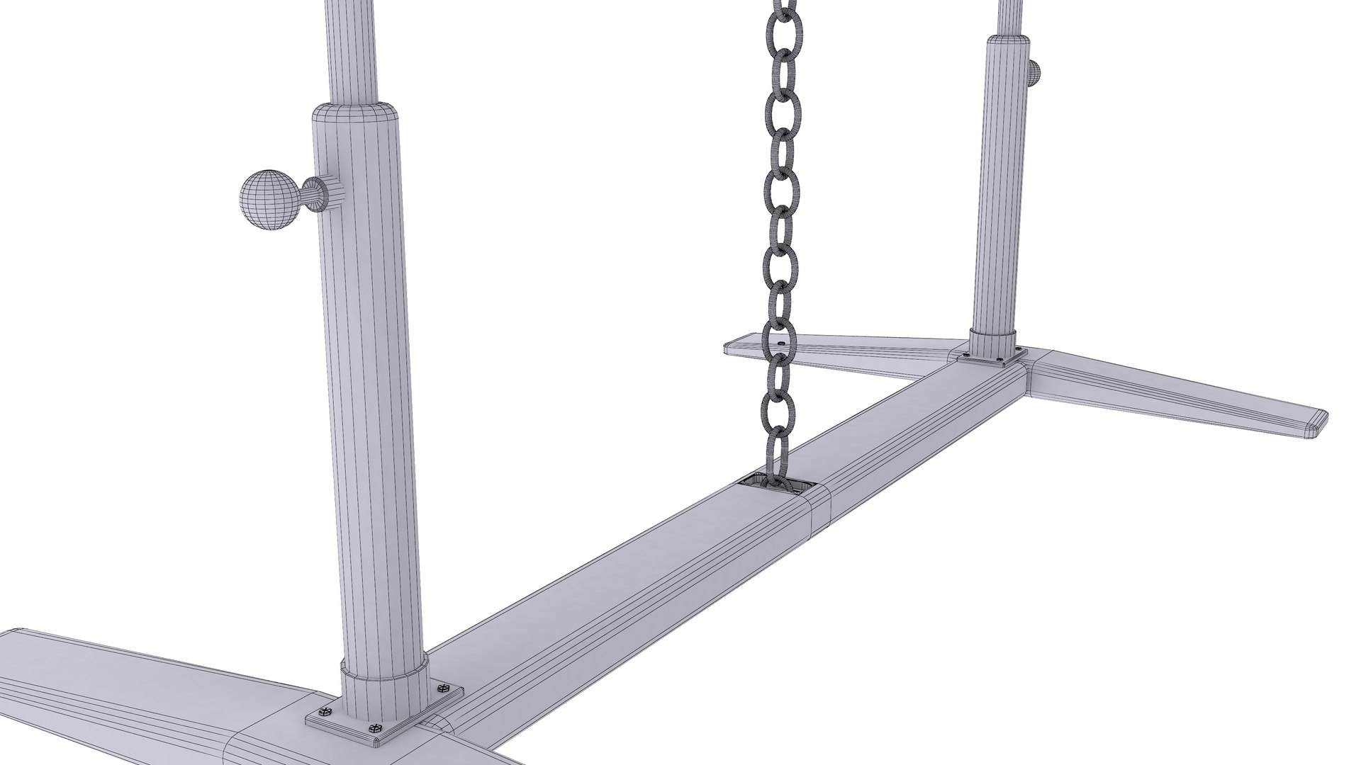 3D Pommel Horse - Red - TurboSquid 1923777