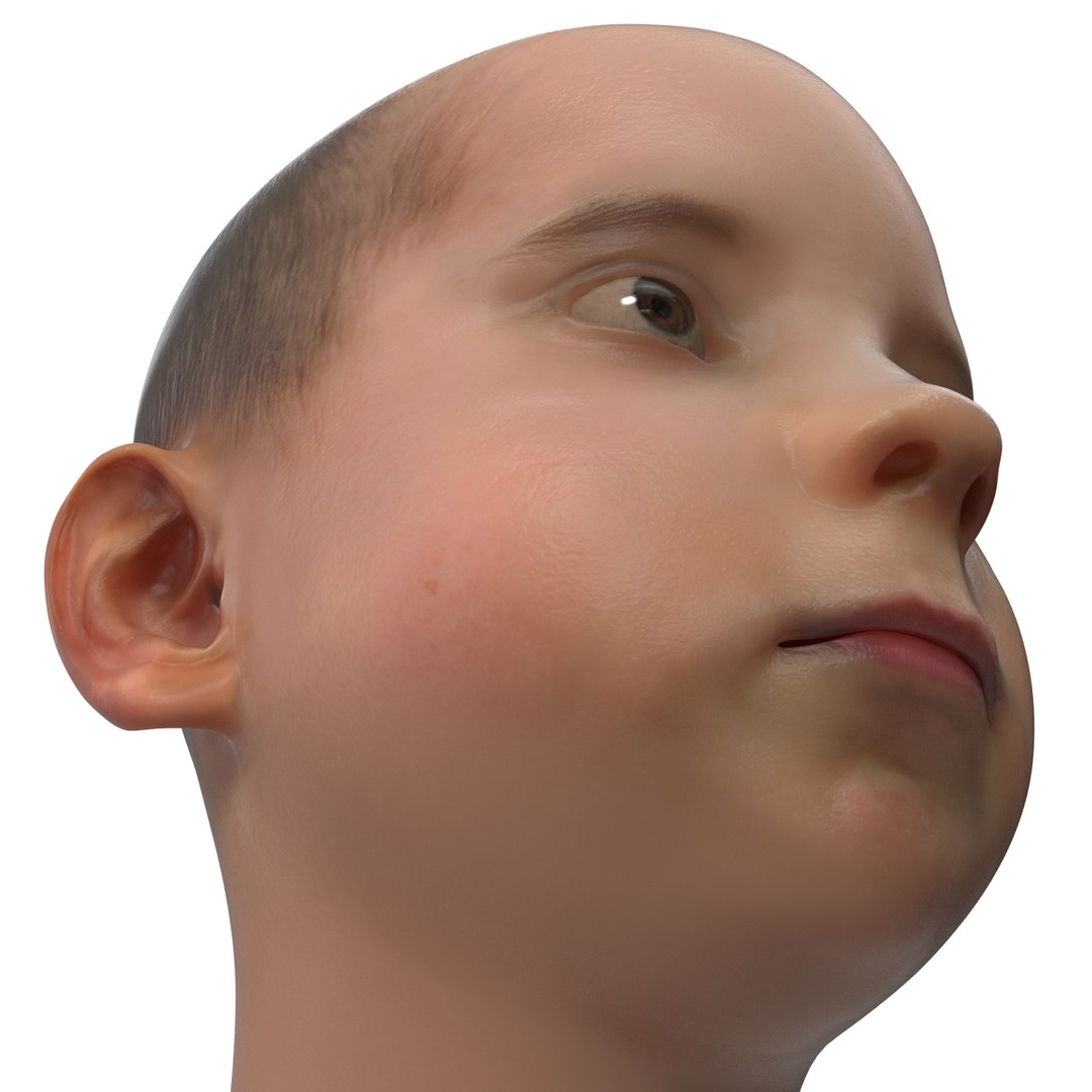 boy head 3d 3ds