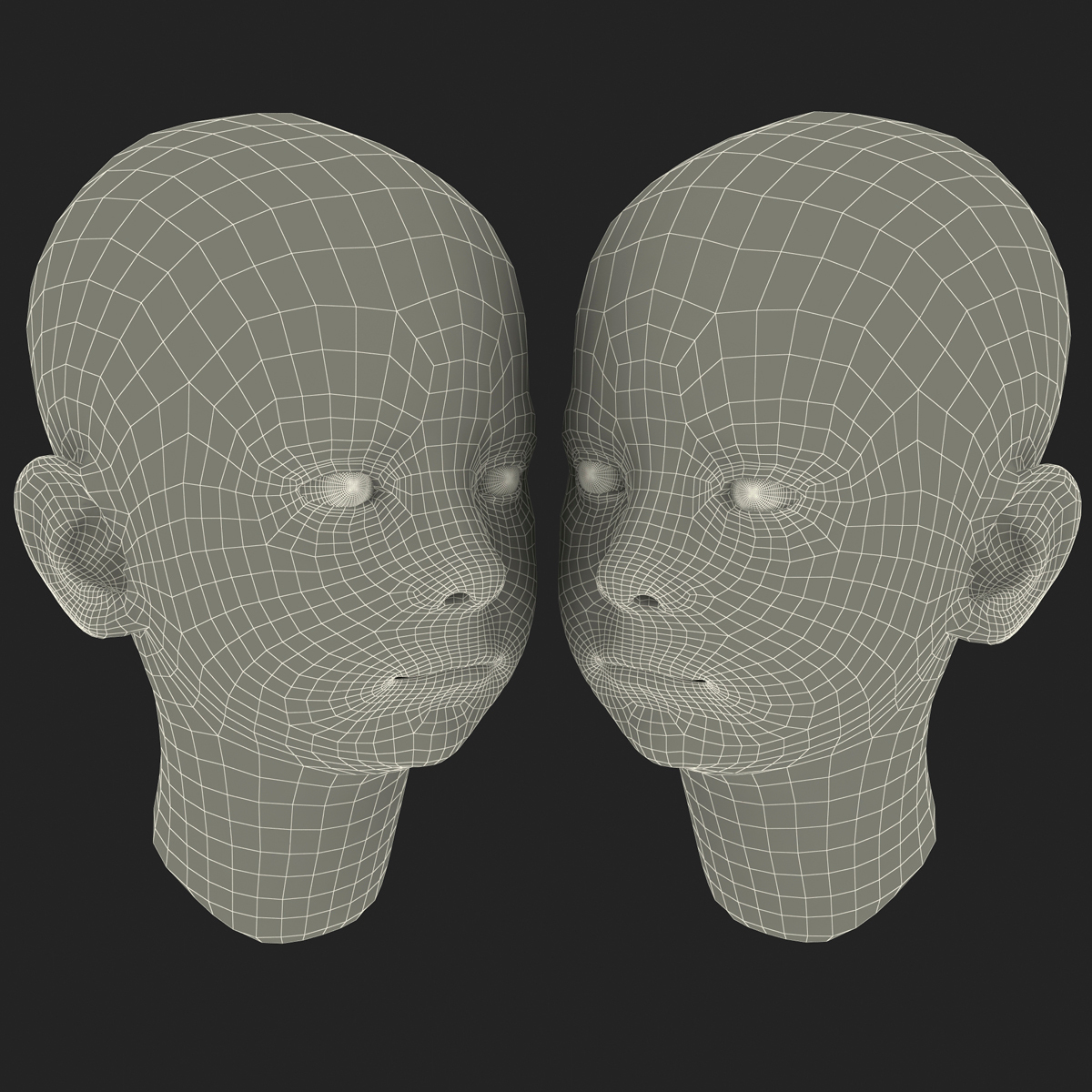 boy head 3d 3ds