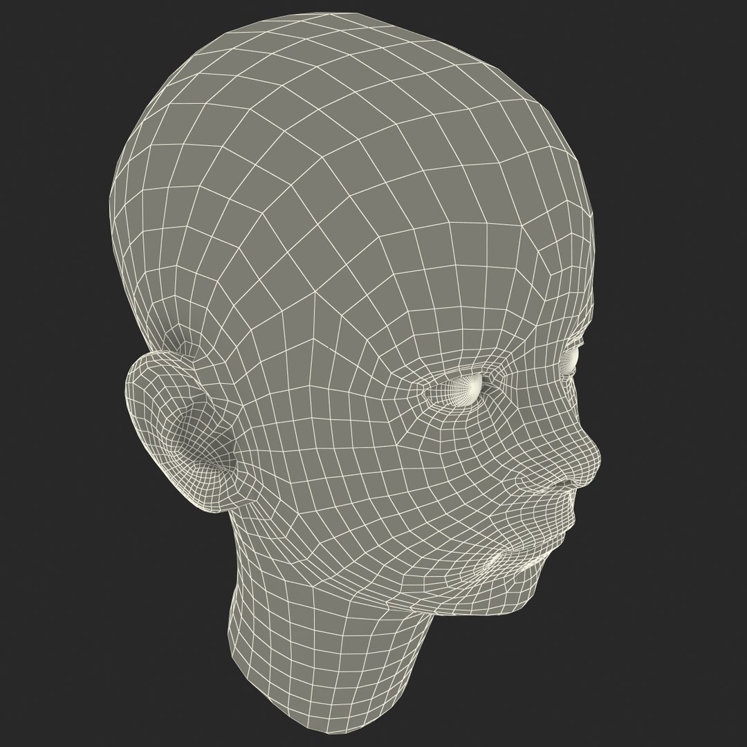 boy head 3d 3ds