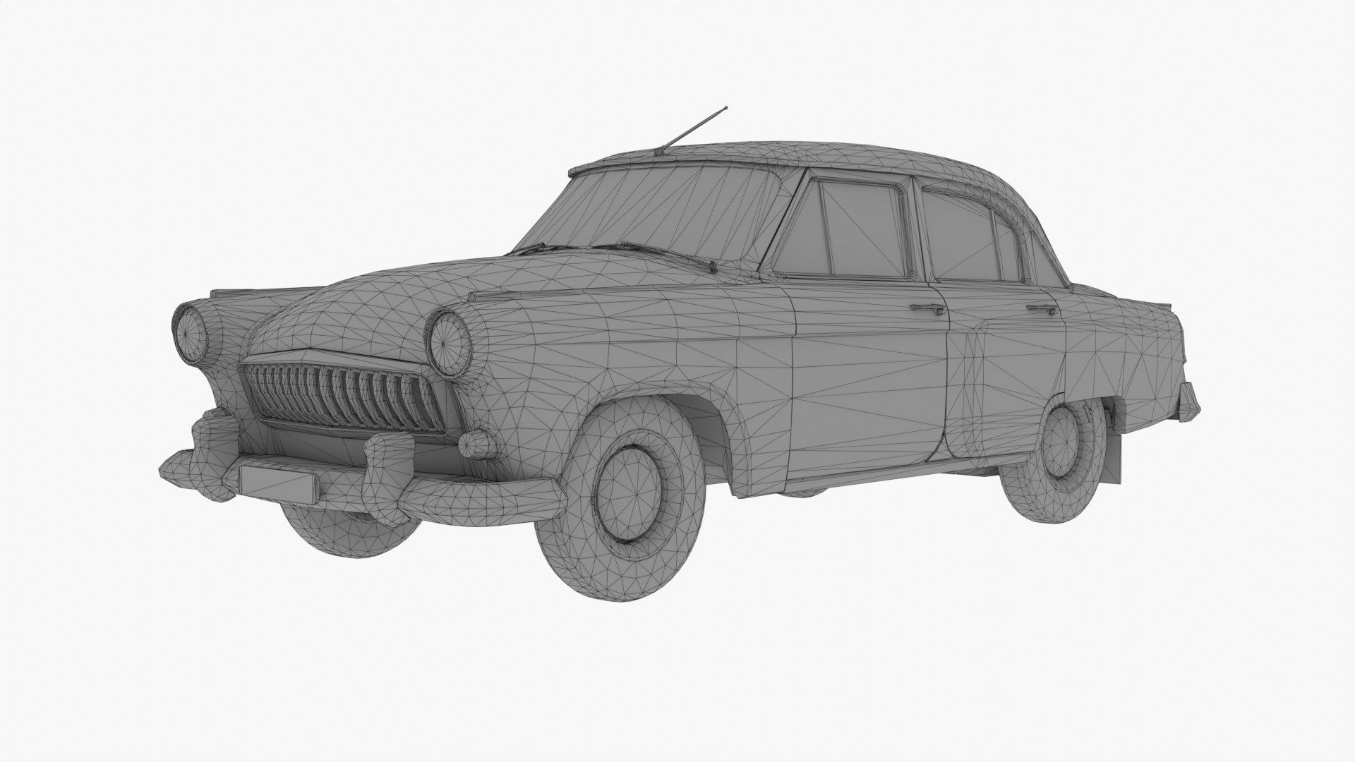 3D GAZ-21 Volga Model - TurboSquid 2222493