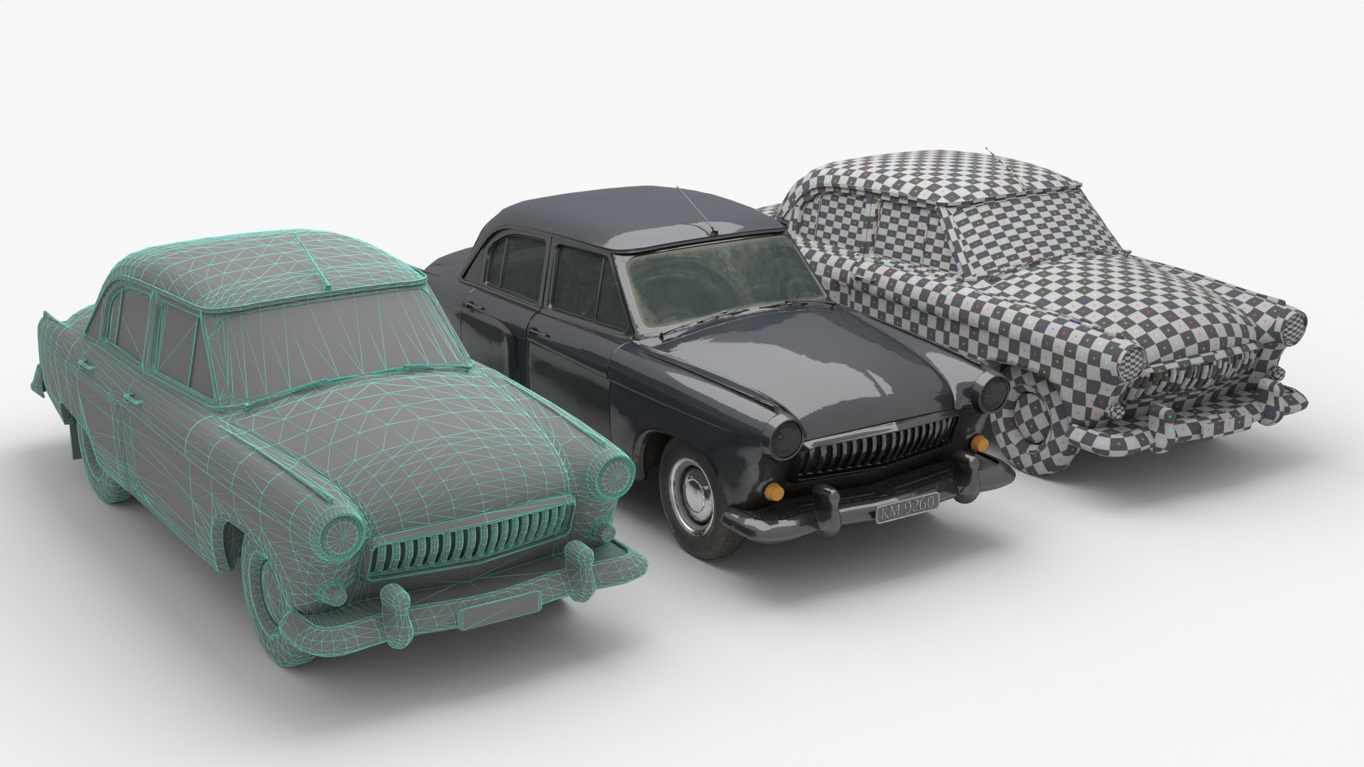 3D GAZ-21 Volga Model - TurboSquid 2222493