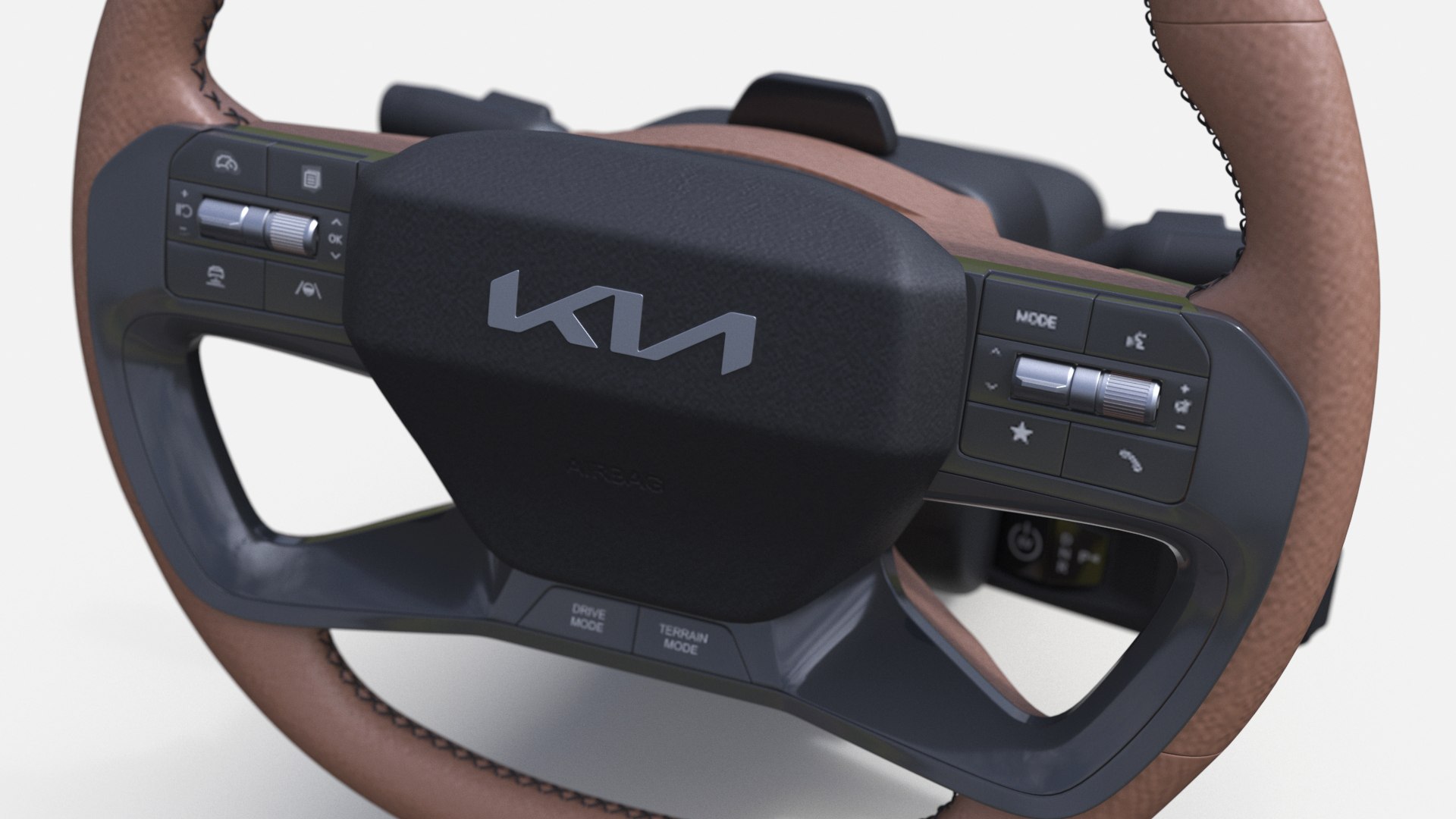 KIA Steering Wheel With Controls 3D - TurboSquid 2343776
