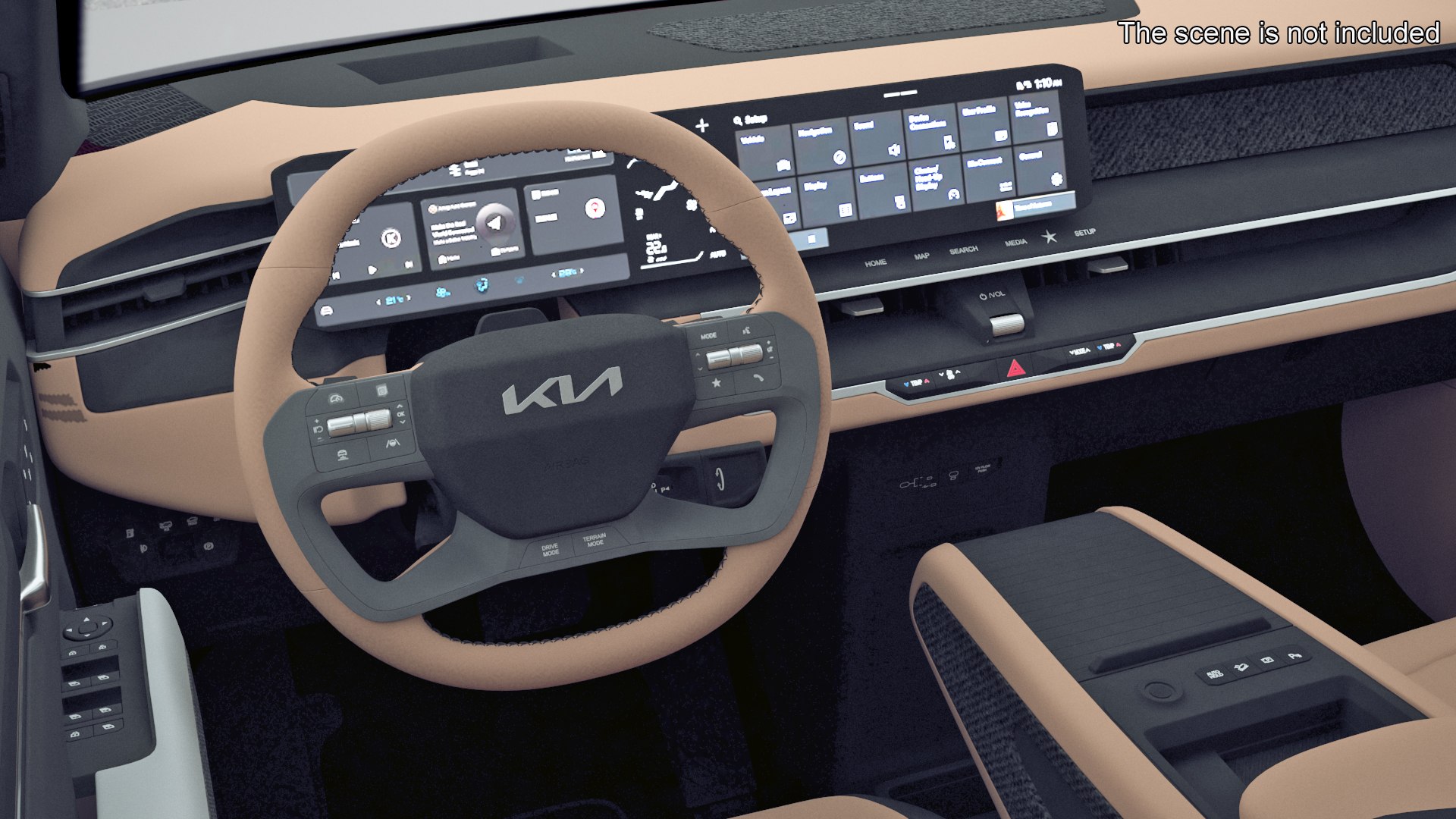 KIA Steering Wheel With Controls 3D - TurboSquid 2343776