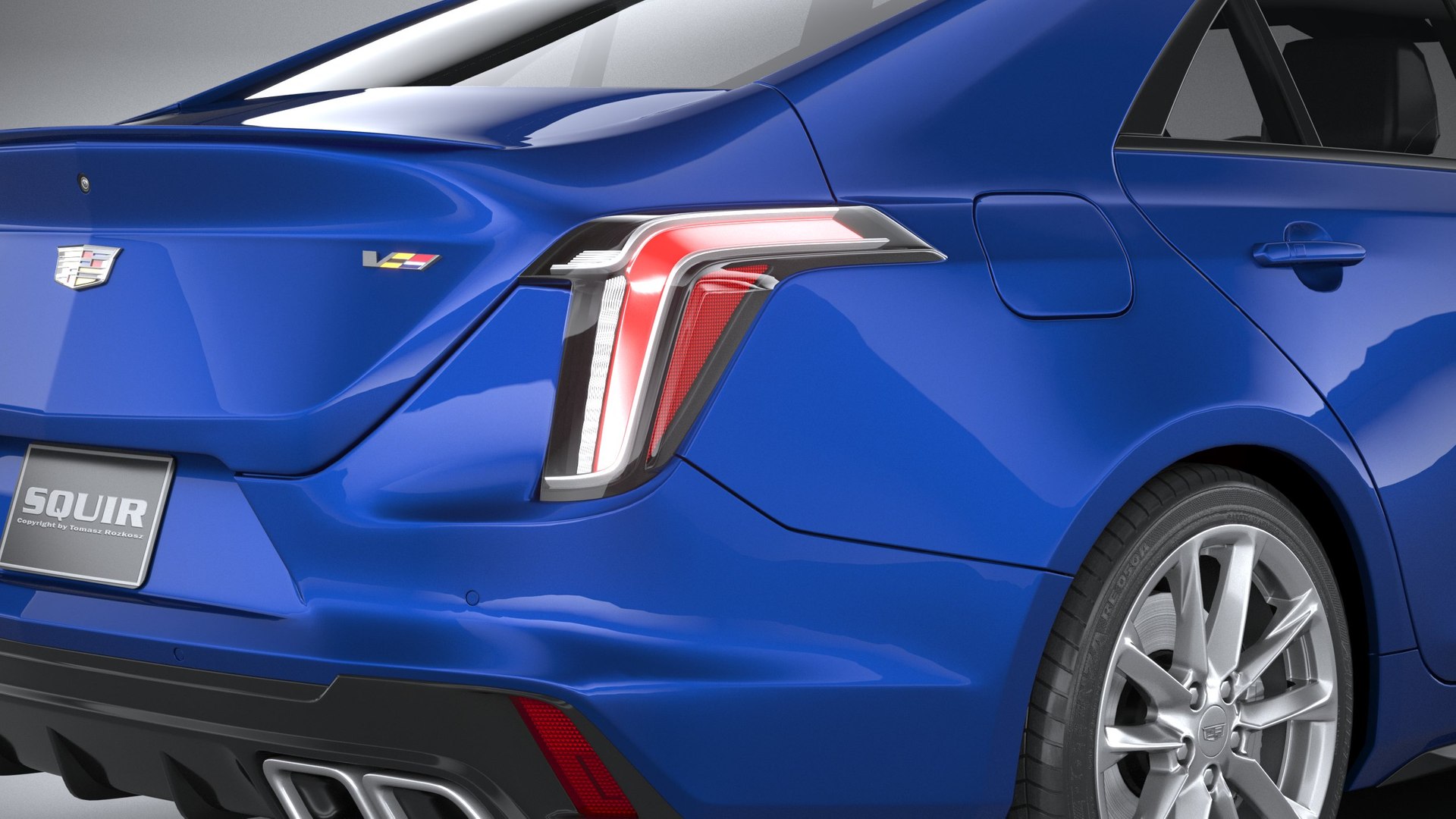 Cadillac ct4-v 2020 3D model - TurboSquid 1534129