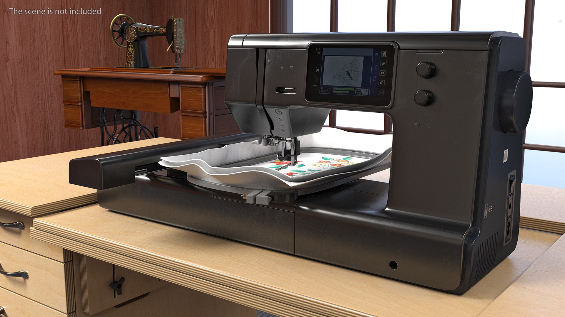 Sewing Black Printer Screen On Rigged 3D Model - TurboSquid 2188892