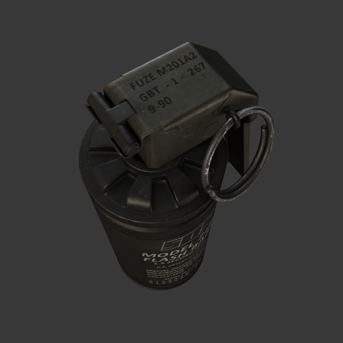 3ds max ready grenade