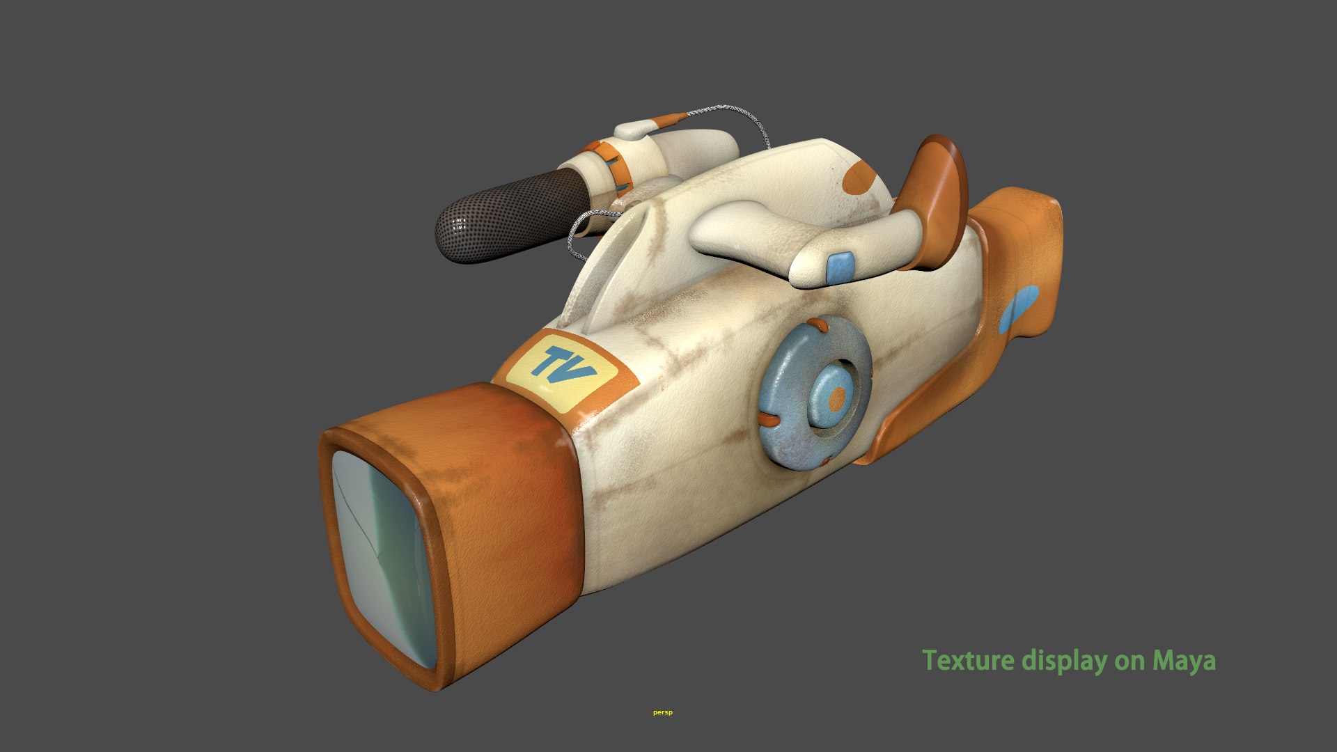 3D CartoonCamera Video Recorder Camera Model - TurboSquid 1990084