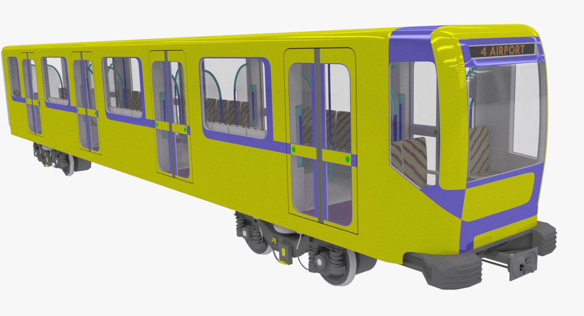 Subway Model - TurboSquid 1152787