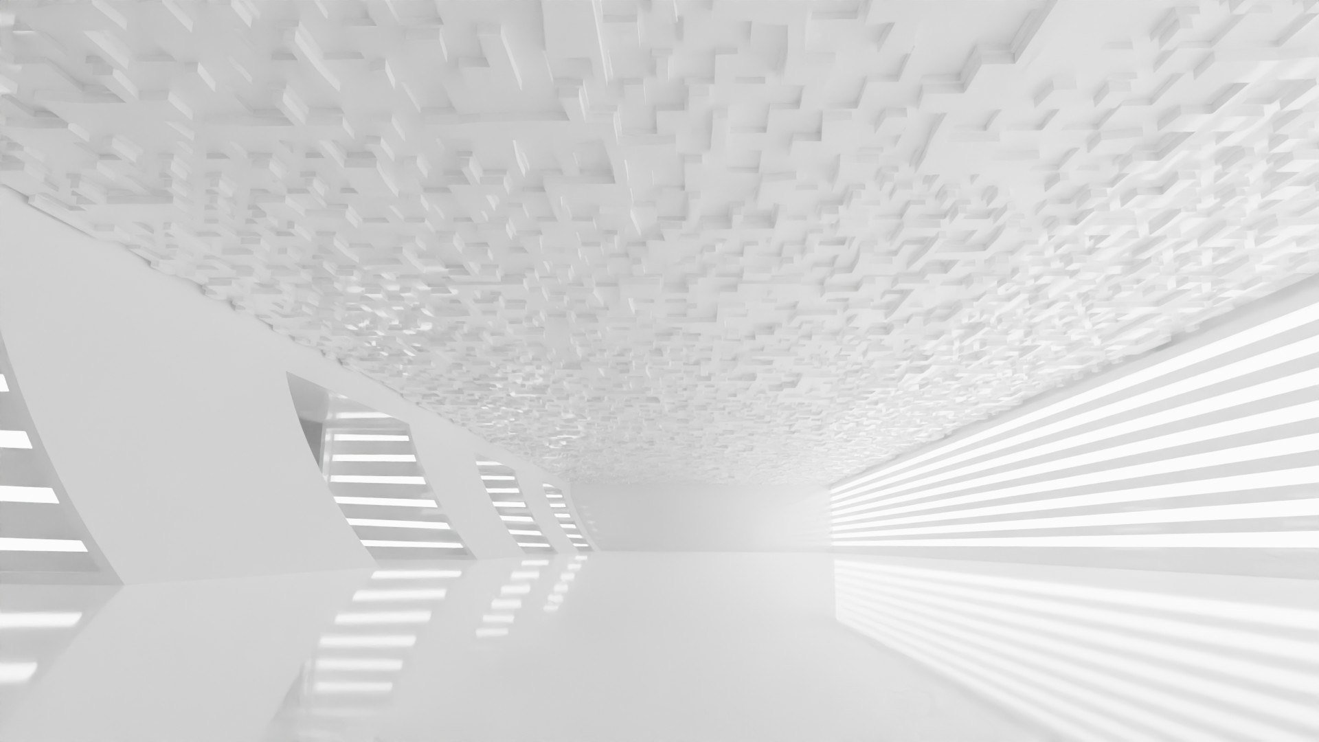 3D Concept Space Interior Empty Rooms - TurboSquid 2103417