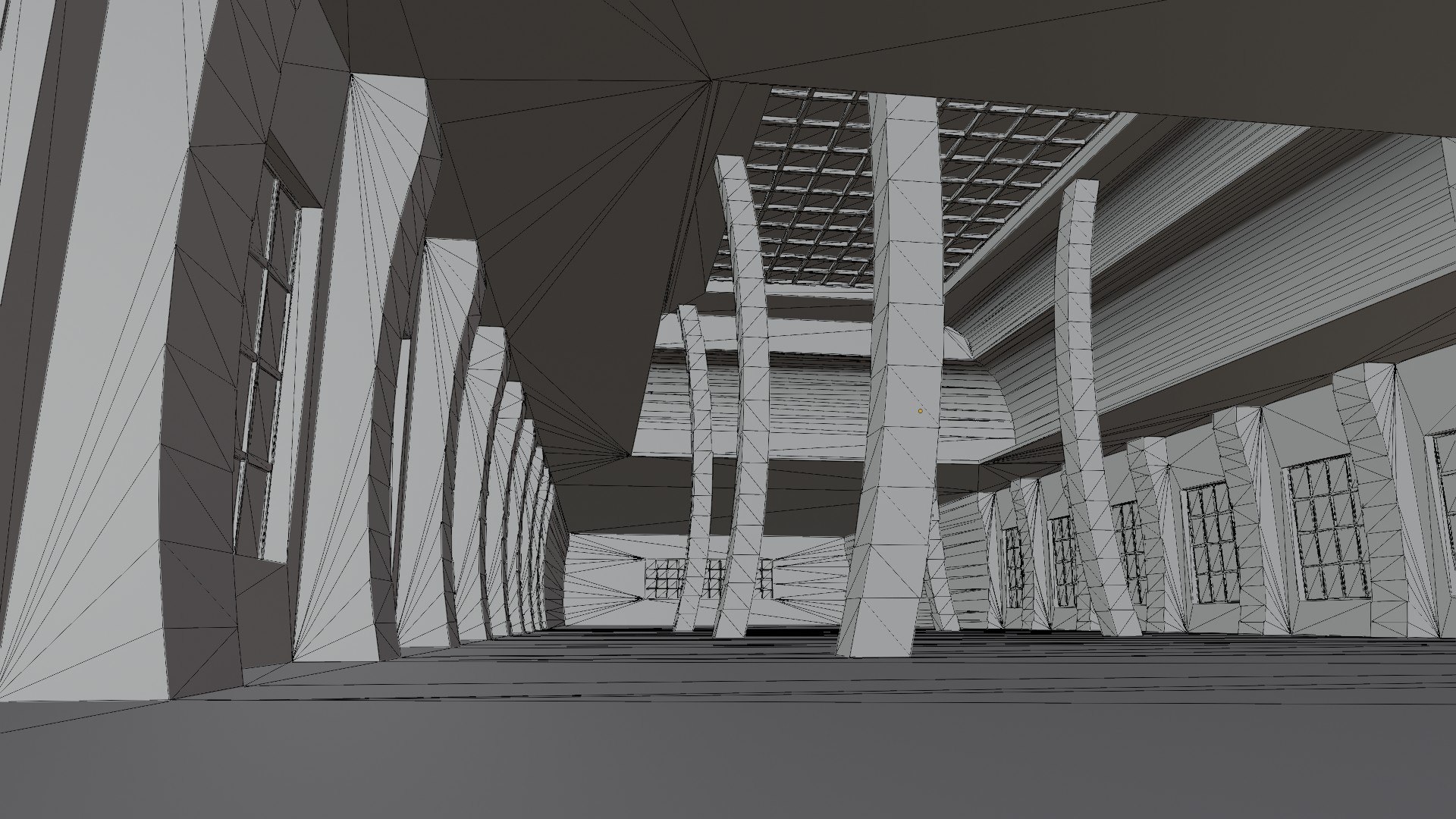 3D Concept Space Interior Empty Rooms - TurboSquid 2103417