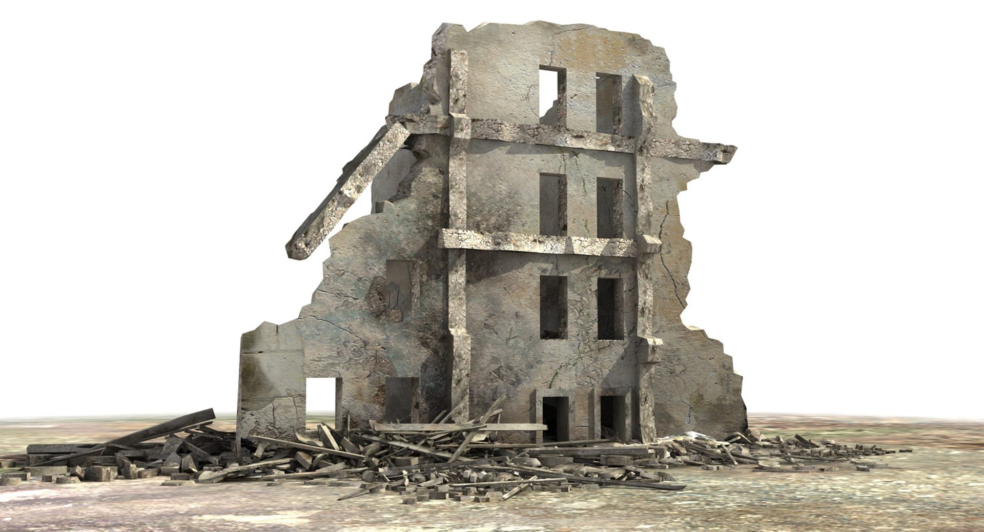 Max Destroyed Ruined Building War 2