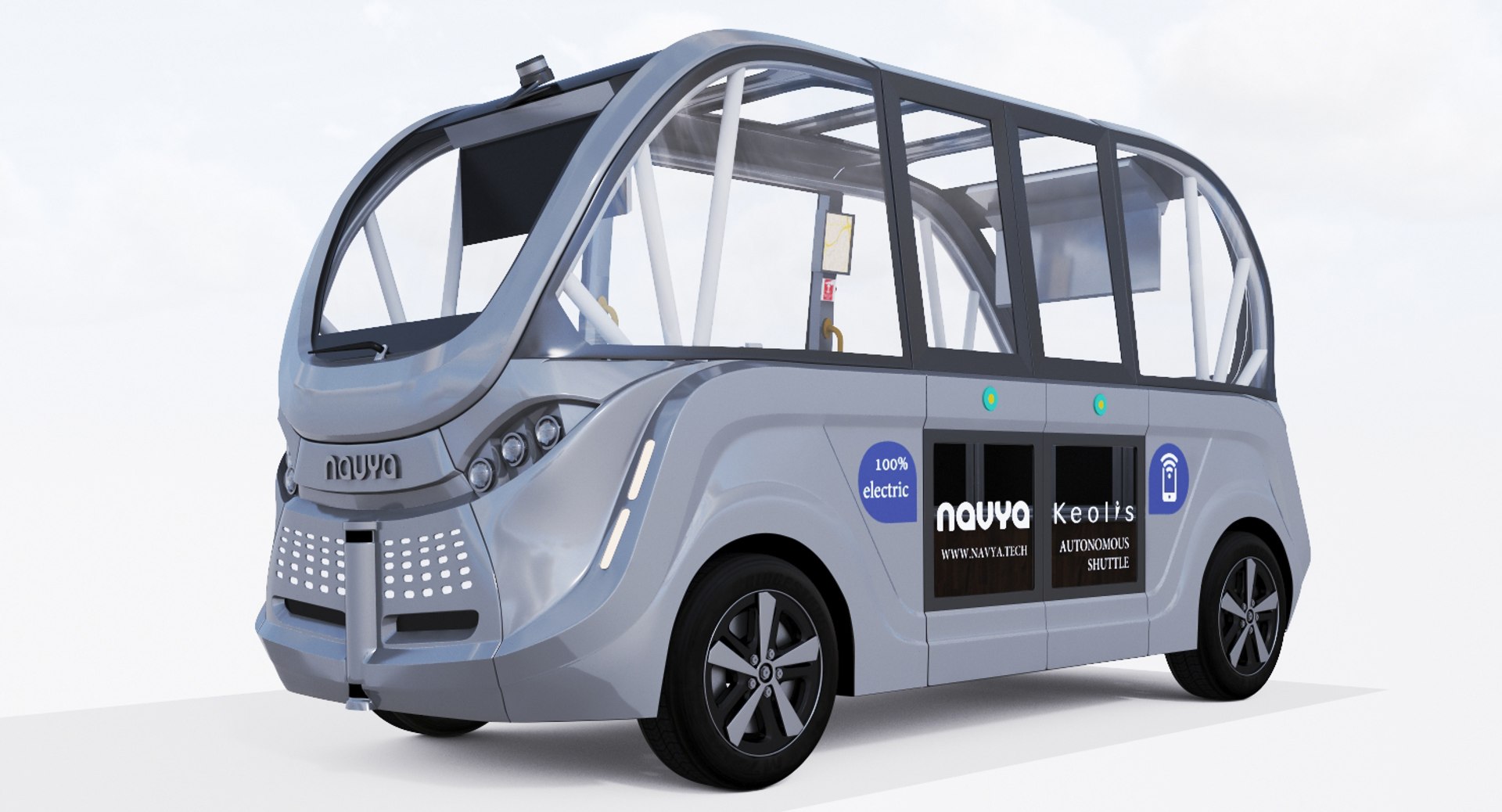 Navya Bus 3D - TurboSquid 1261975